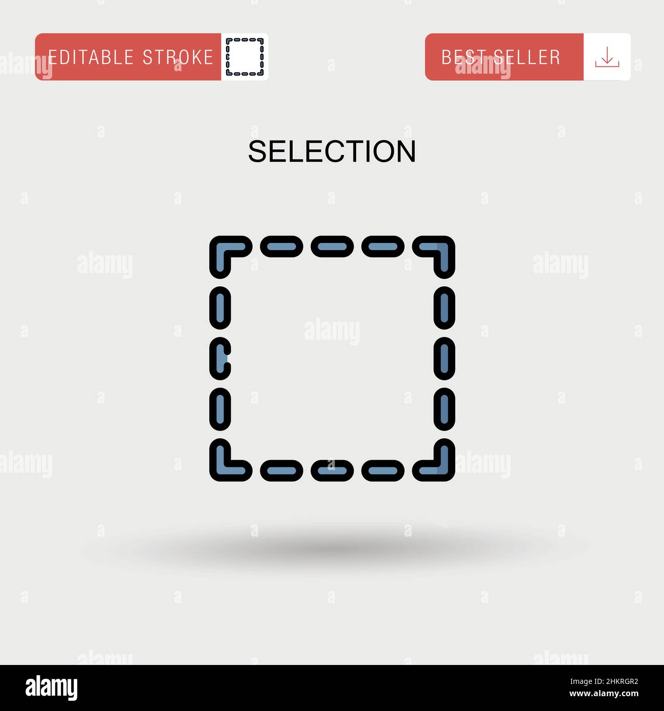 Selection Simple vector icon Stock Vector Image & Art - Alamy