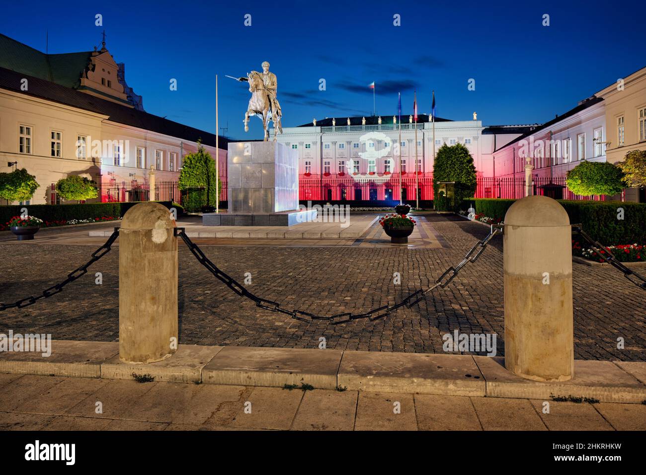 Warszawa - The Presidential Palace, seat of the Polish president. Józef ...