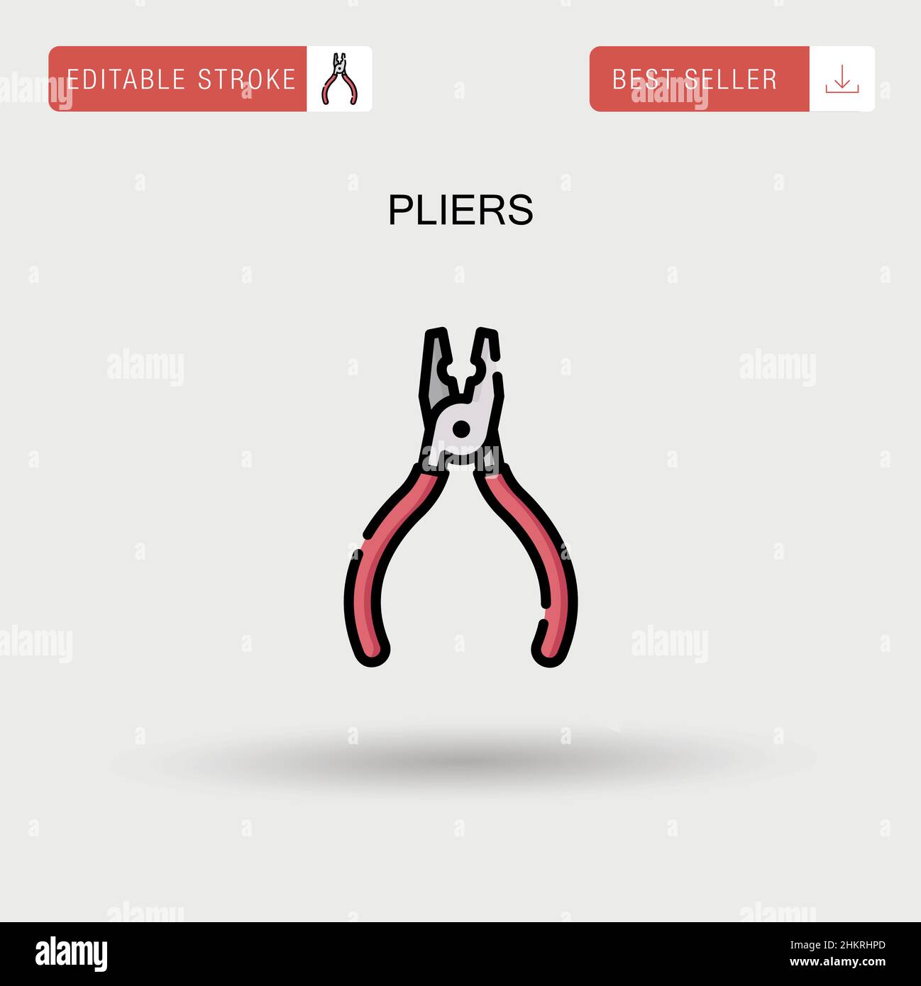 Construction pliers Stock Vector Images - Alamy