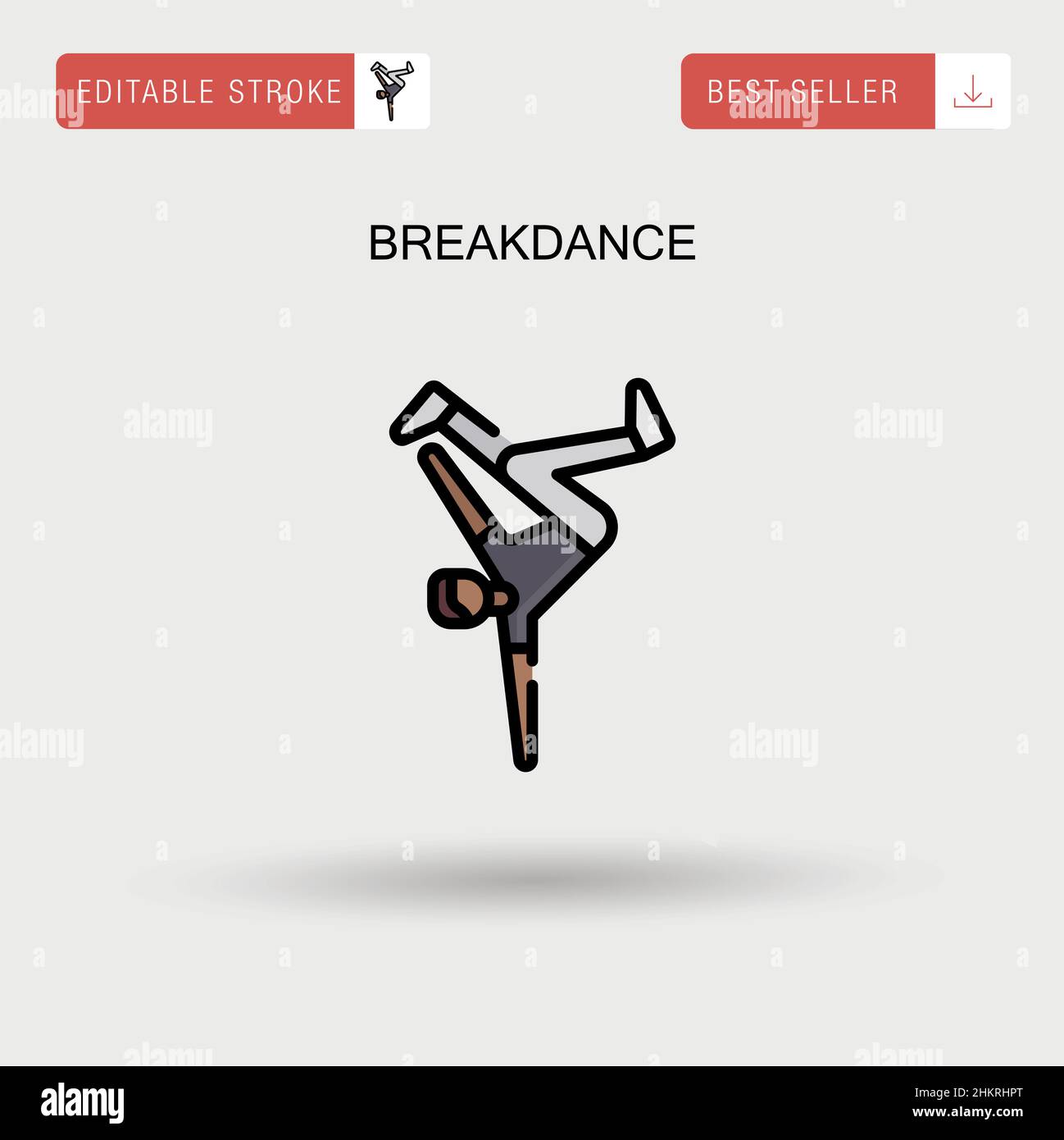 Breakdance Simple vector icon Stock Vector Image & Art - Alamy