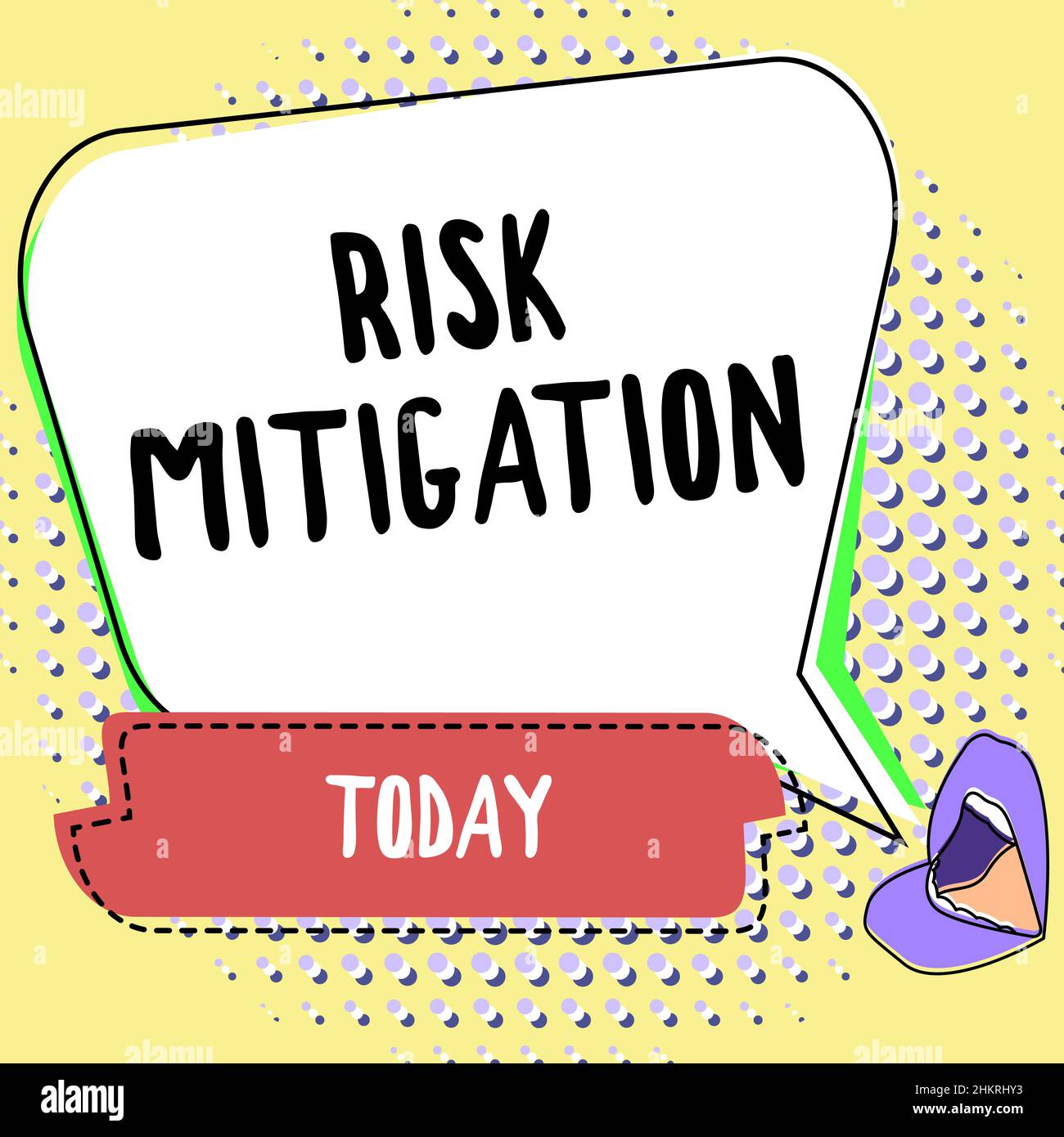 Conceptual caption Risk Mitigation. Business concept strategy to ...