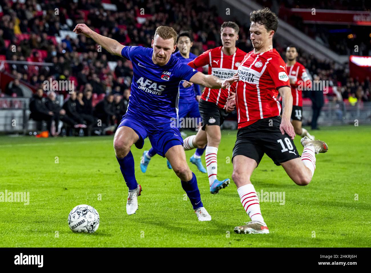 EINDHOVEN, Netherlands, 05-02-2022, football, , Dutch eredivisie, season 2021 / 2022, during the ...