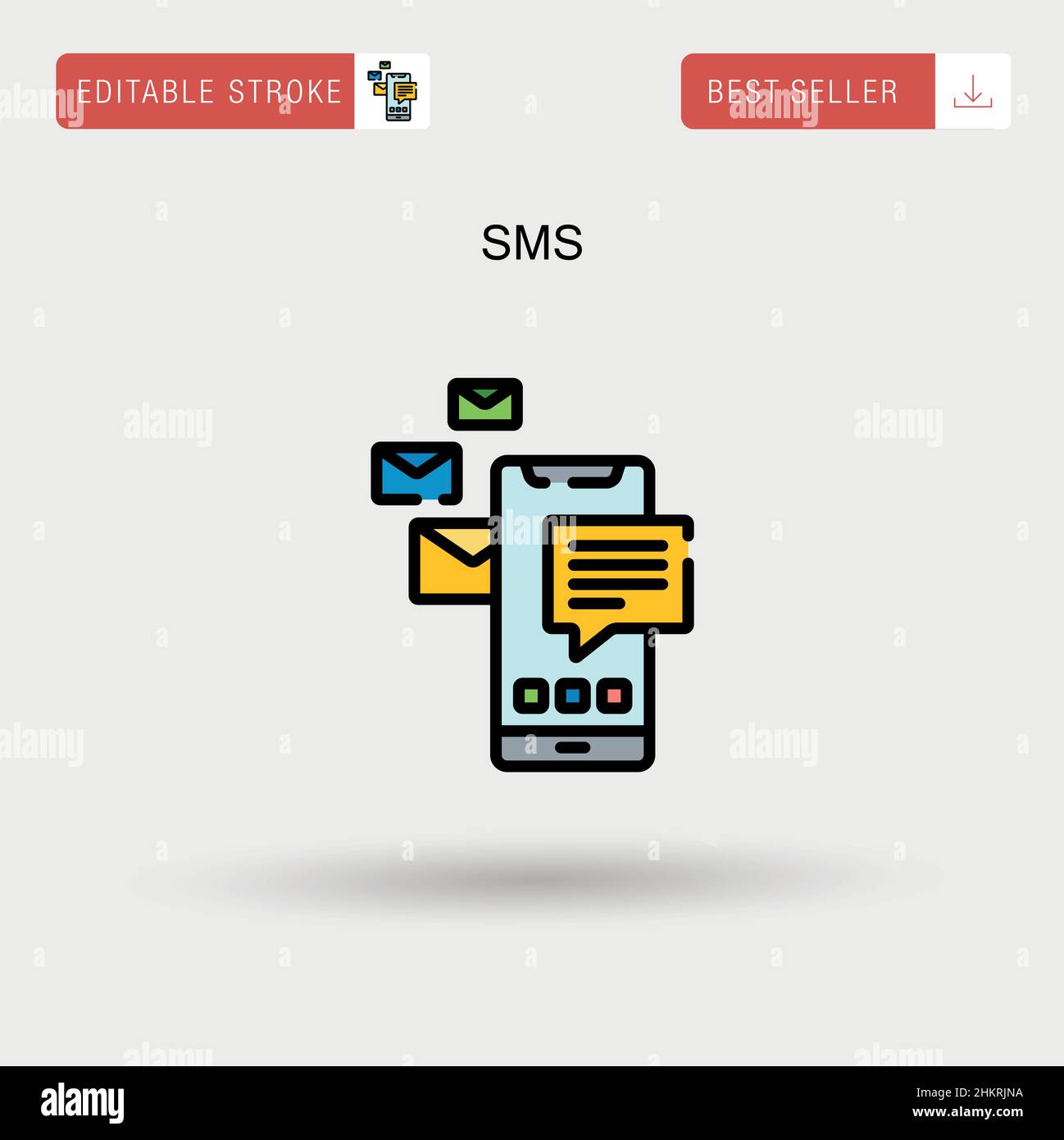 Sms icon hi-res stock photography and images - Alamy