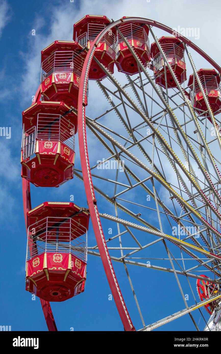 Red Ferris Wheel In Bangor, Co Down Stock Photo - Alamy