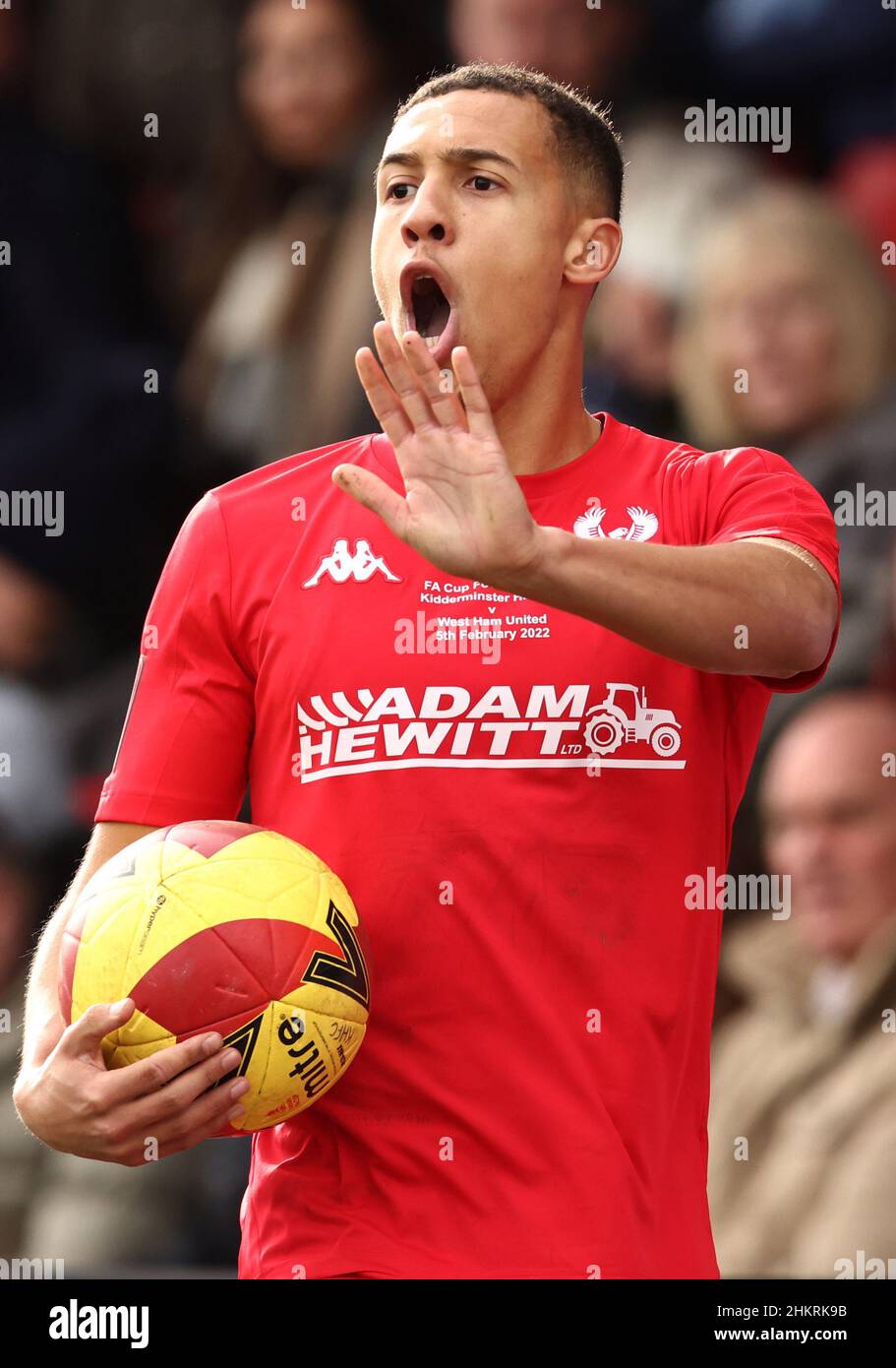 Kidderminster, England, 5th February 2022. Caleb Richards of ...