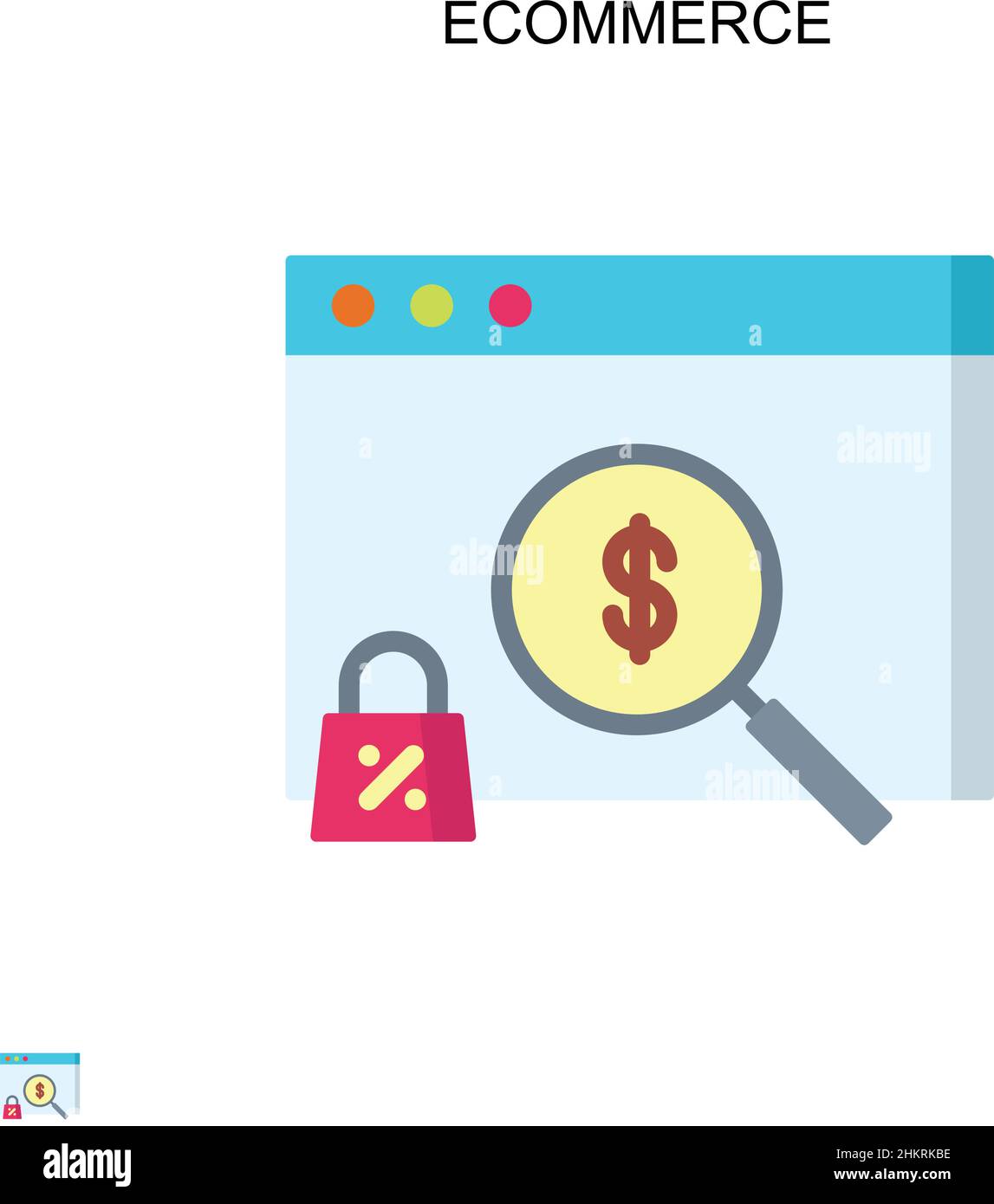 Ecommerce Simple Vector Icon Illustration Symbol Design Template For Web Mobile Ui Element