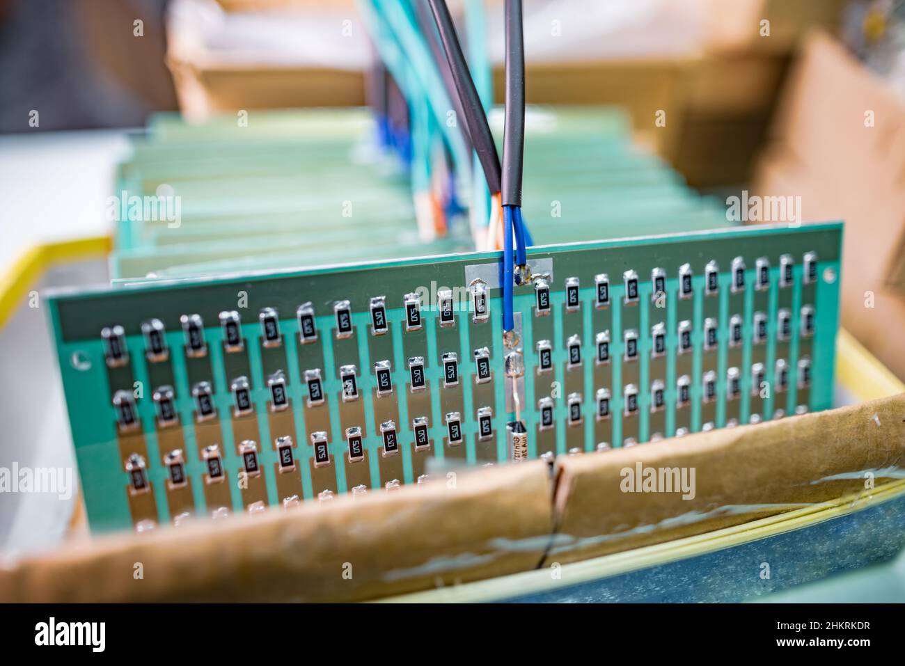 Set of chips on microcircuit board for contemporary TFT displays in ...