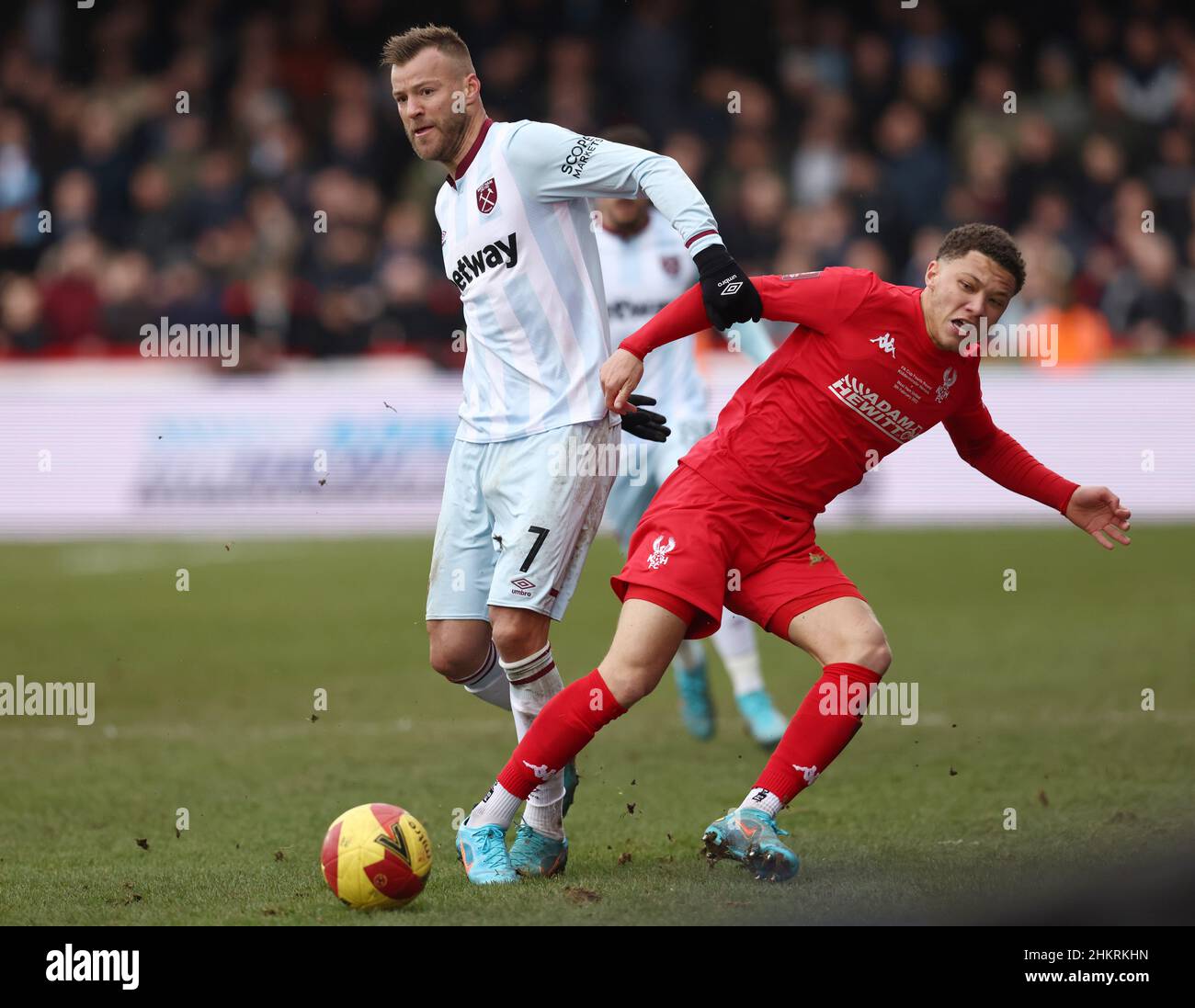 Kidderminster, England, 5th February 2022. Andriy Yarmolenko of West ...