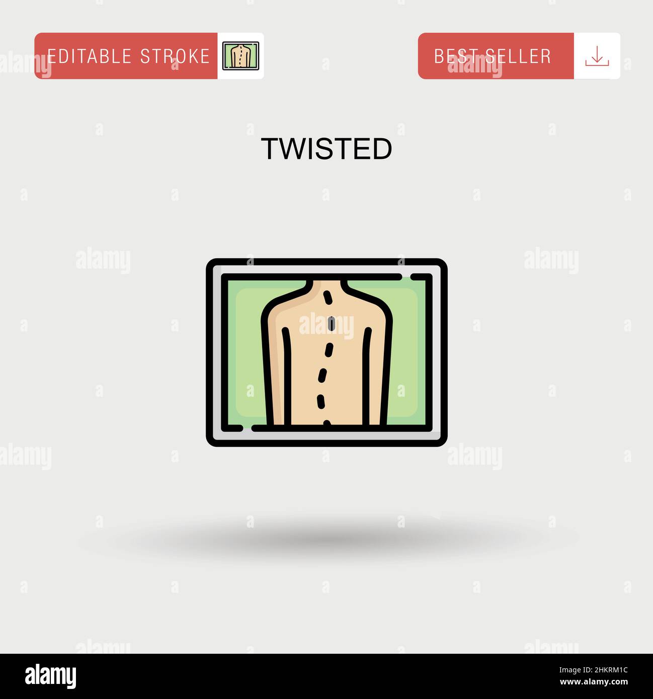 Twisted Simple vector icon Stock Vector Image & Art - Alamy