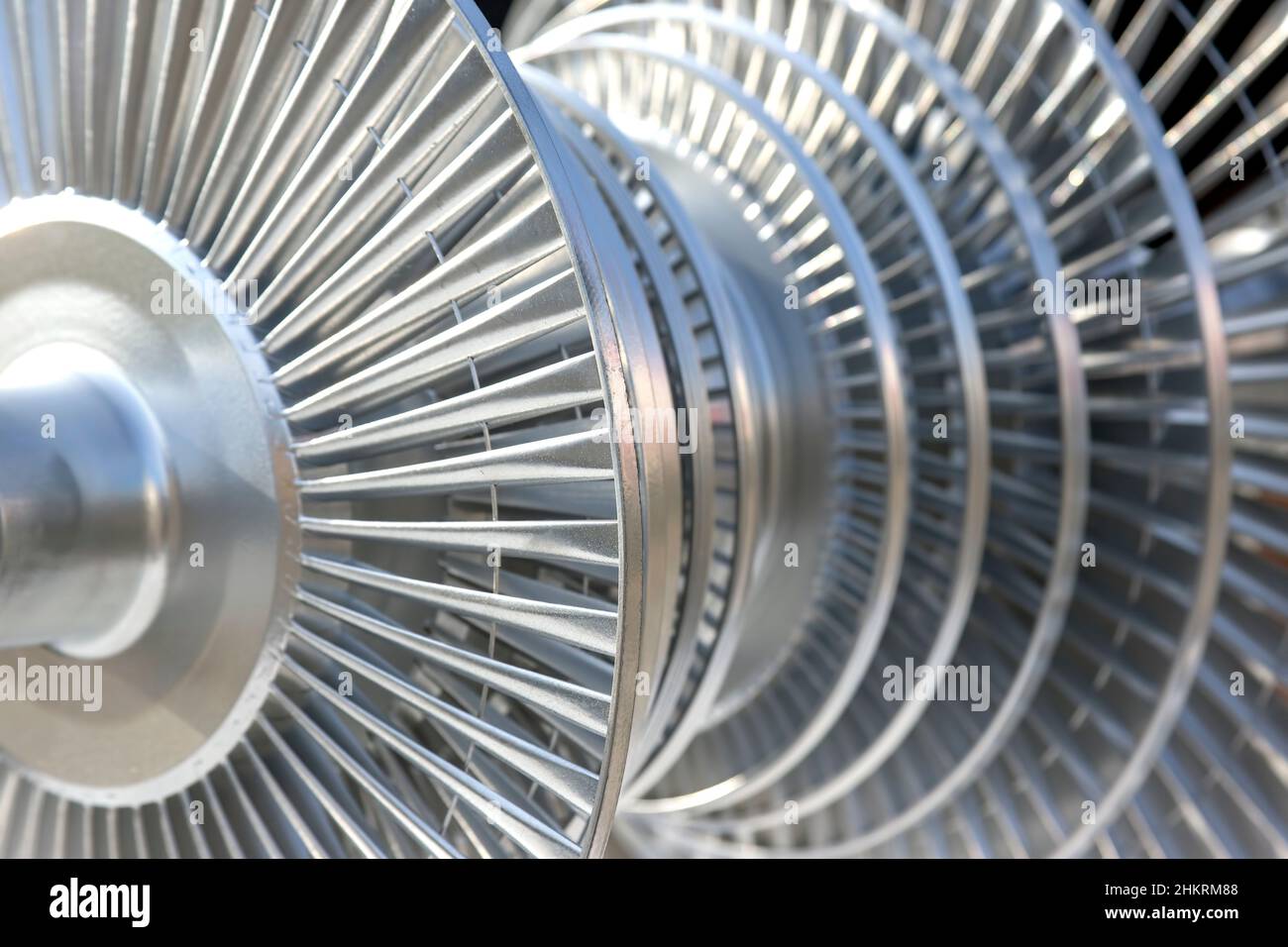 visual model of the mechanism of a rotary turbine unit Stock Photo - Alamy