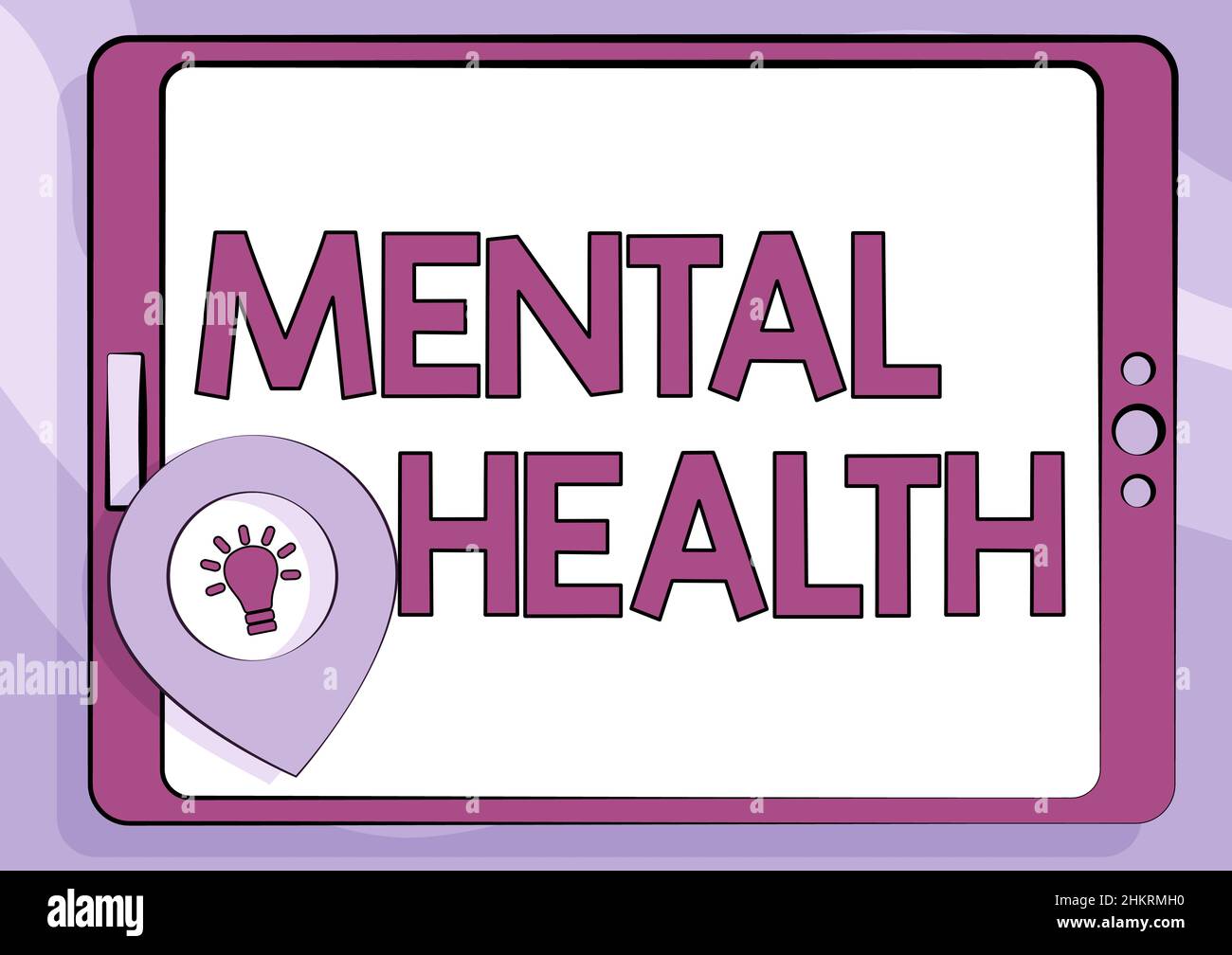 Sign displaying Mental Health. Concept meaning Psychological and ...