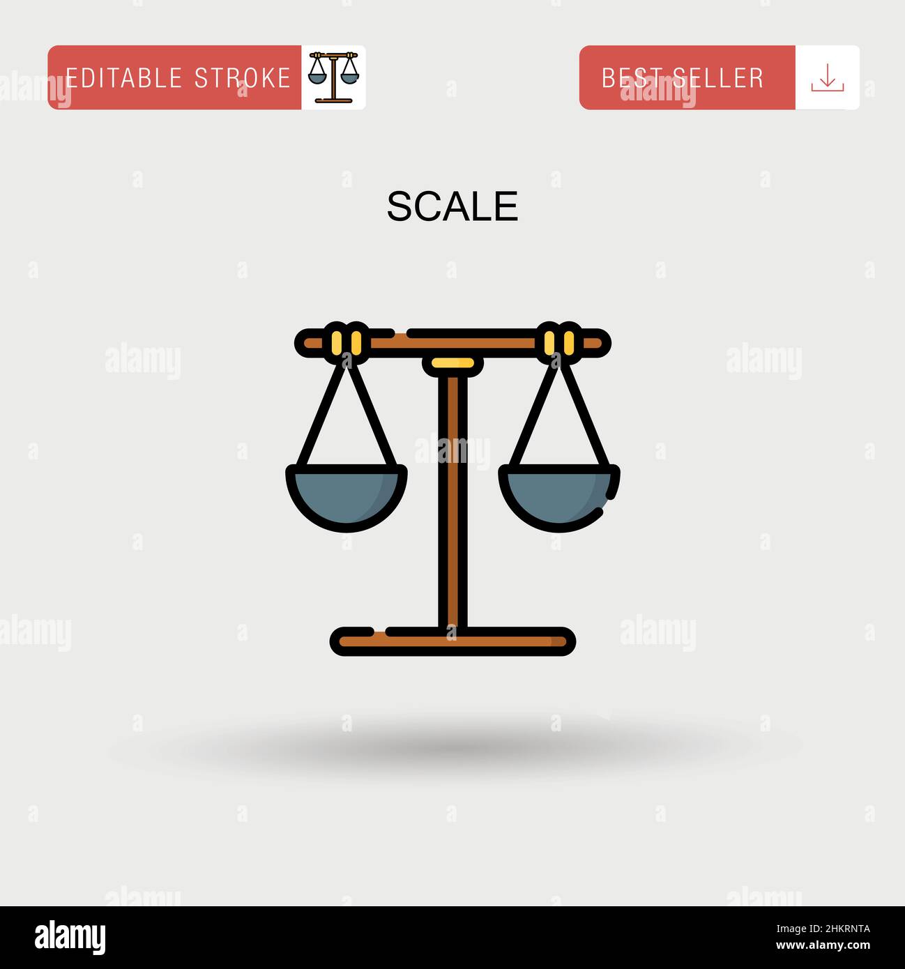 Scale Simple vector icon Stock Vector Image & Art - Alamy