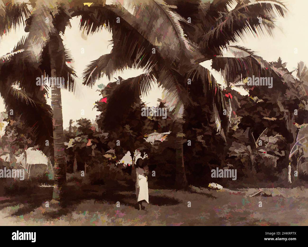 Art inspired by Near Apia - Samoa. From the album: Views of New Zealand ...