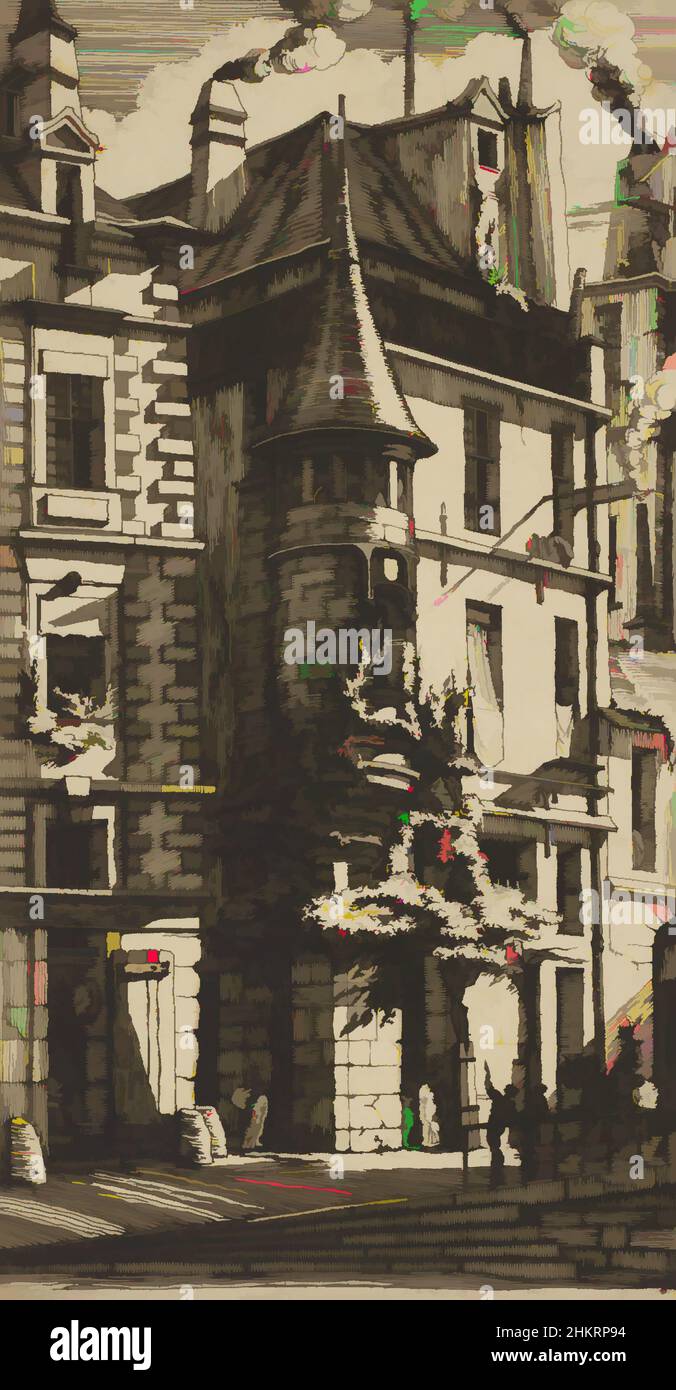 Art inspired by Tourelle, rue de la Tixeranderie (House with a turret ...