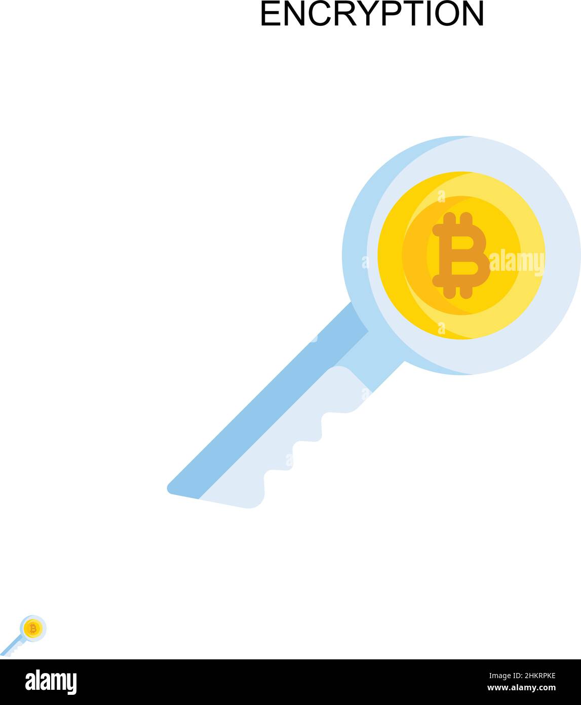 Encryption Simple vector icon. Illustration symbol design template for ...