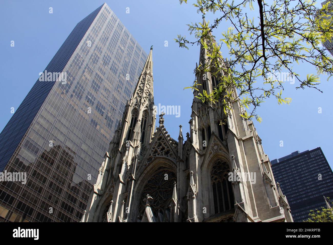 Steeples of St. Patrick's Cathedral, New York, NY, USA Stock Photo - Alamy
