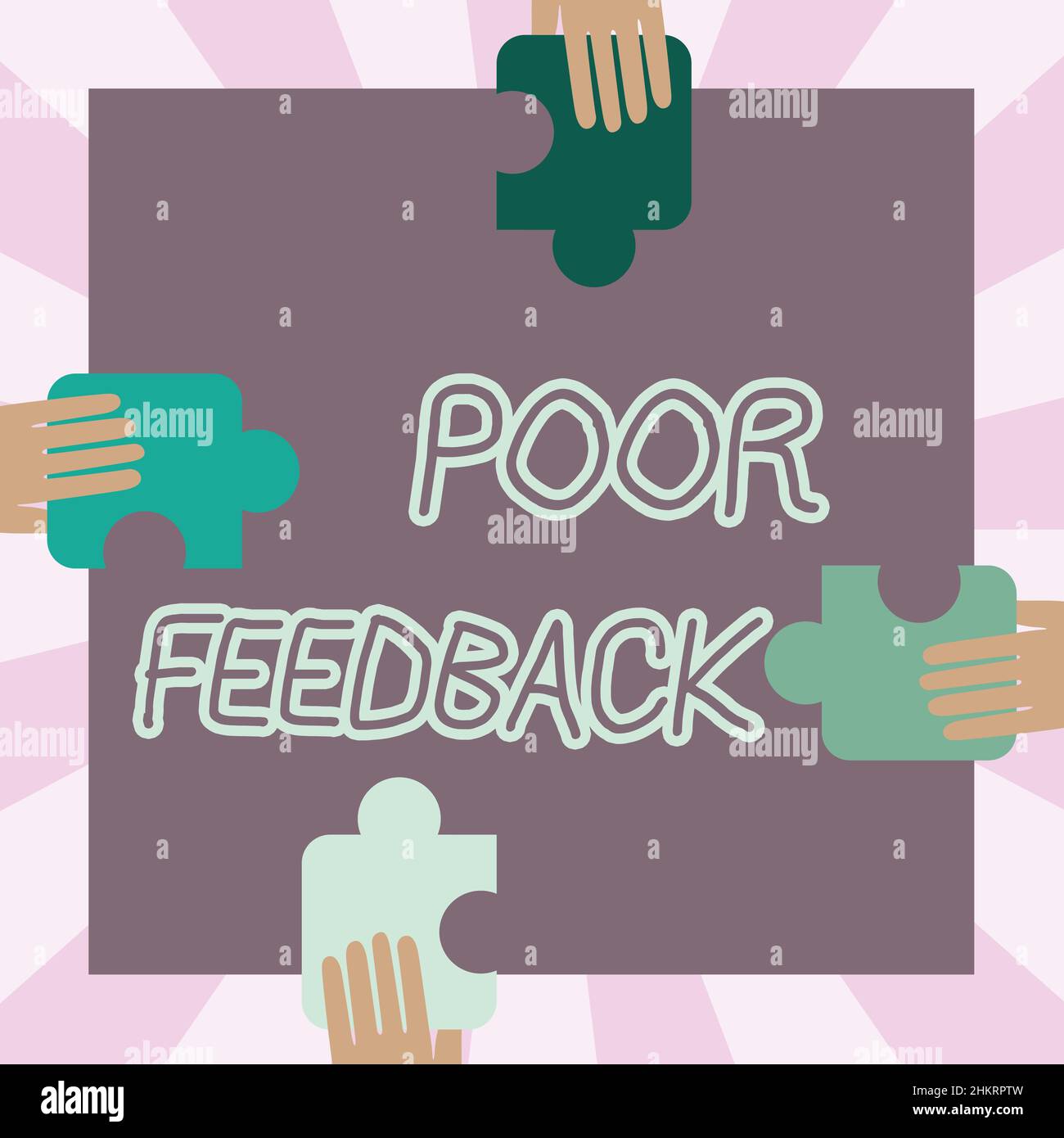 Writing displaying text Poor Feedback. Business showcase A response or ...