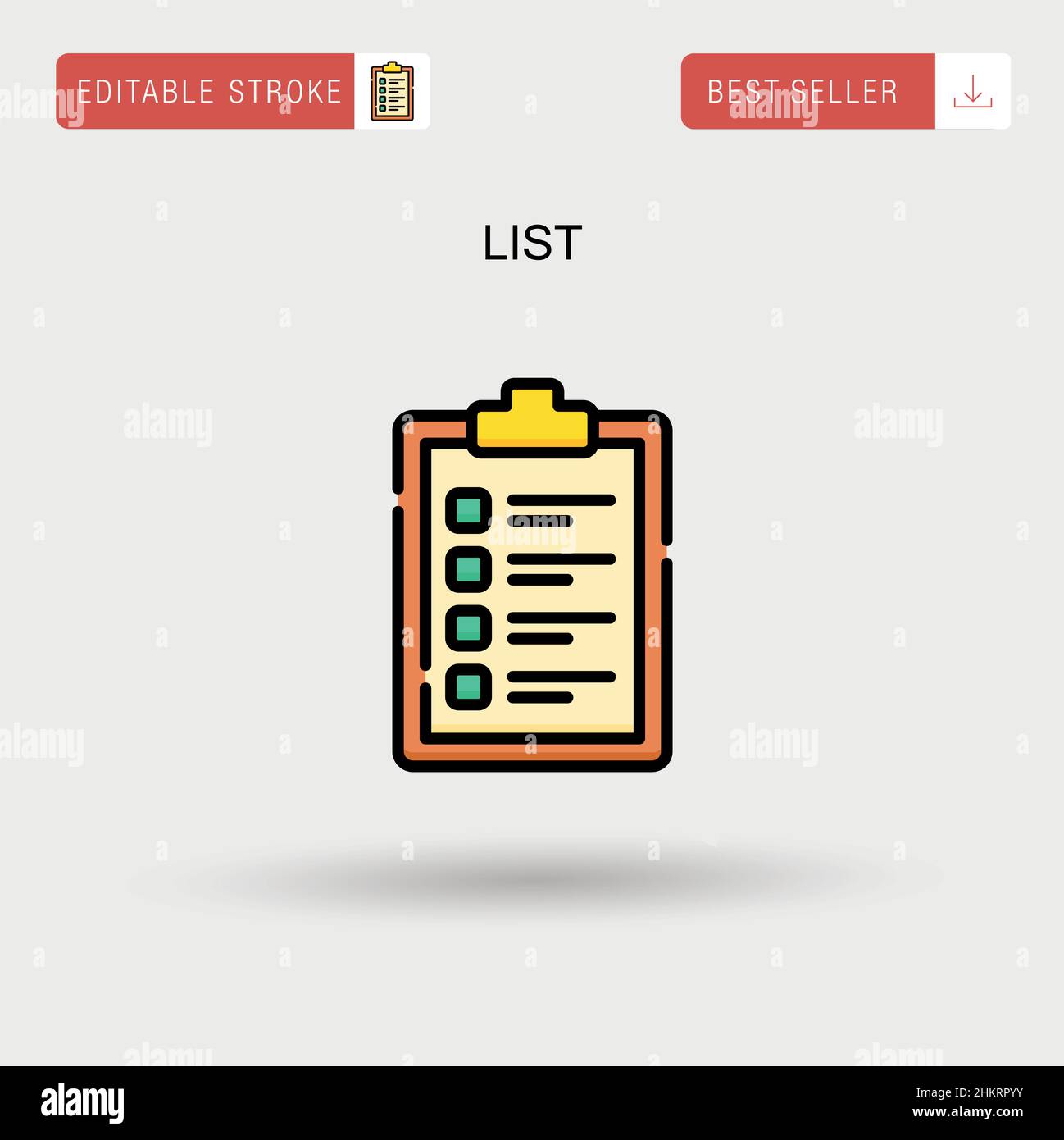 Icon list checklist hi-res stock photography and images - Alamy