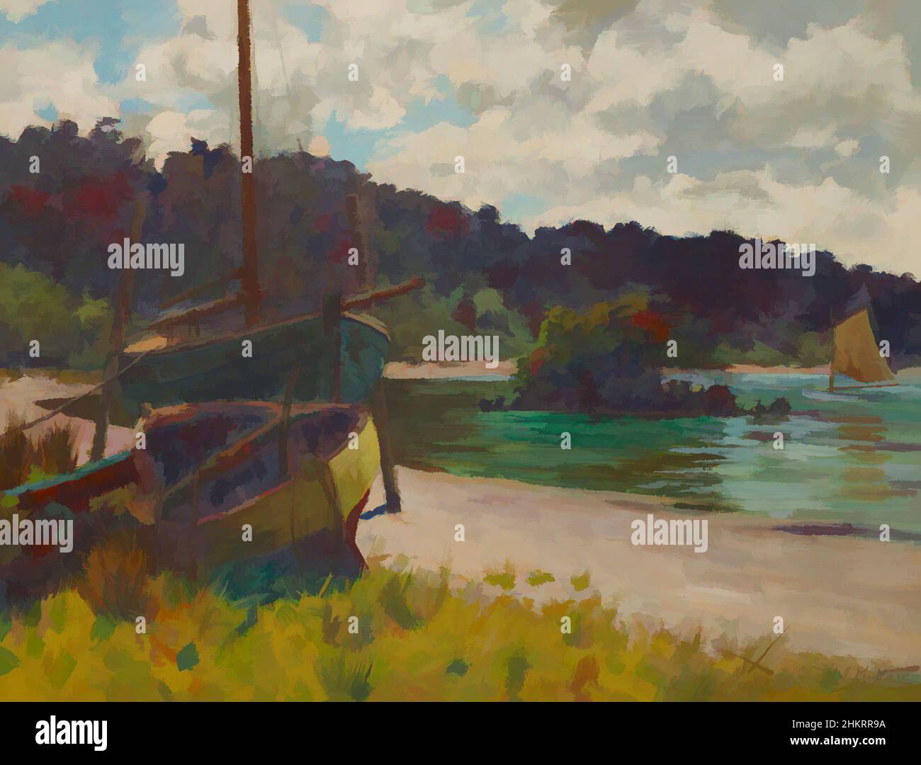 Art inspired by Half Moon Bay, Stewart Island, James Nairn, artist ...
