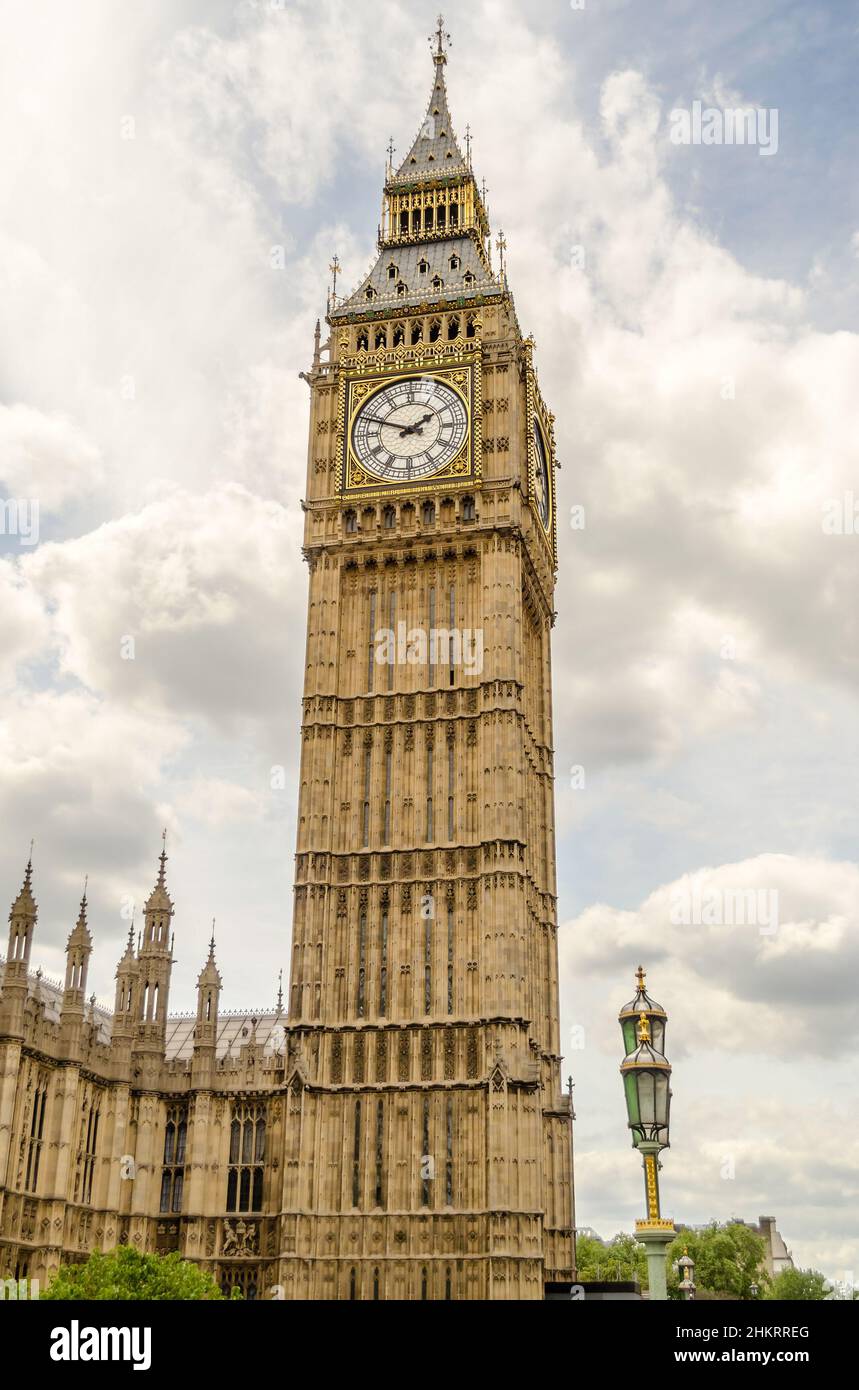The Big Ben, part of the Houses of Parliament and iconic landmark of ...