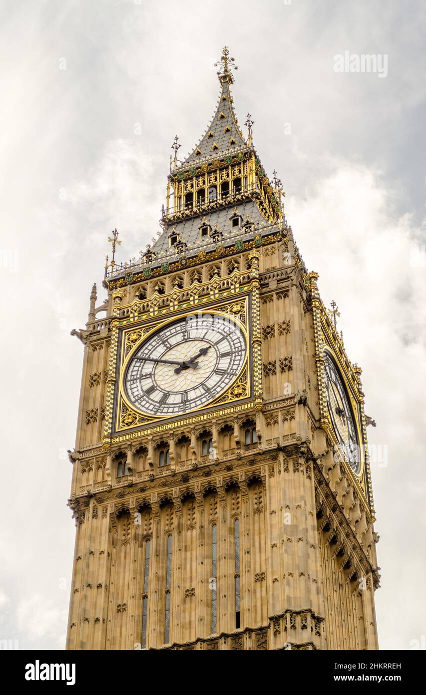 The Big Ben, part of the Houses of Parliament and iconic landmark of ...