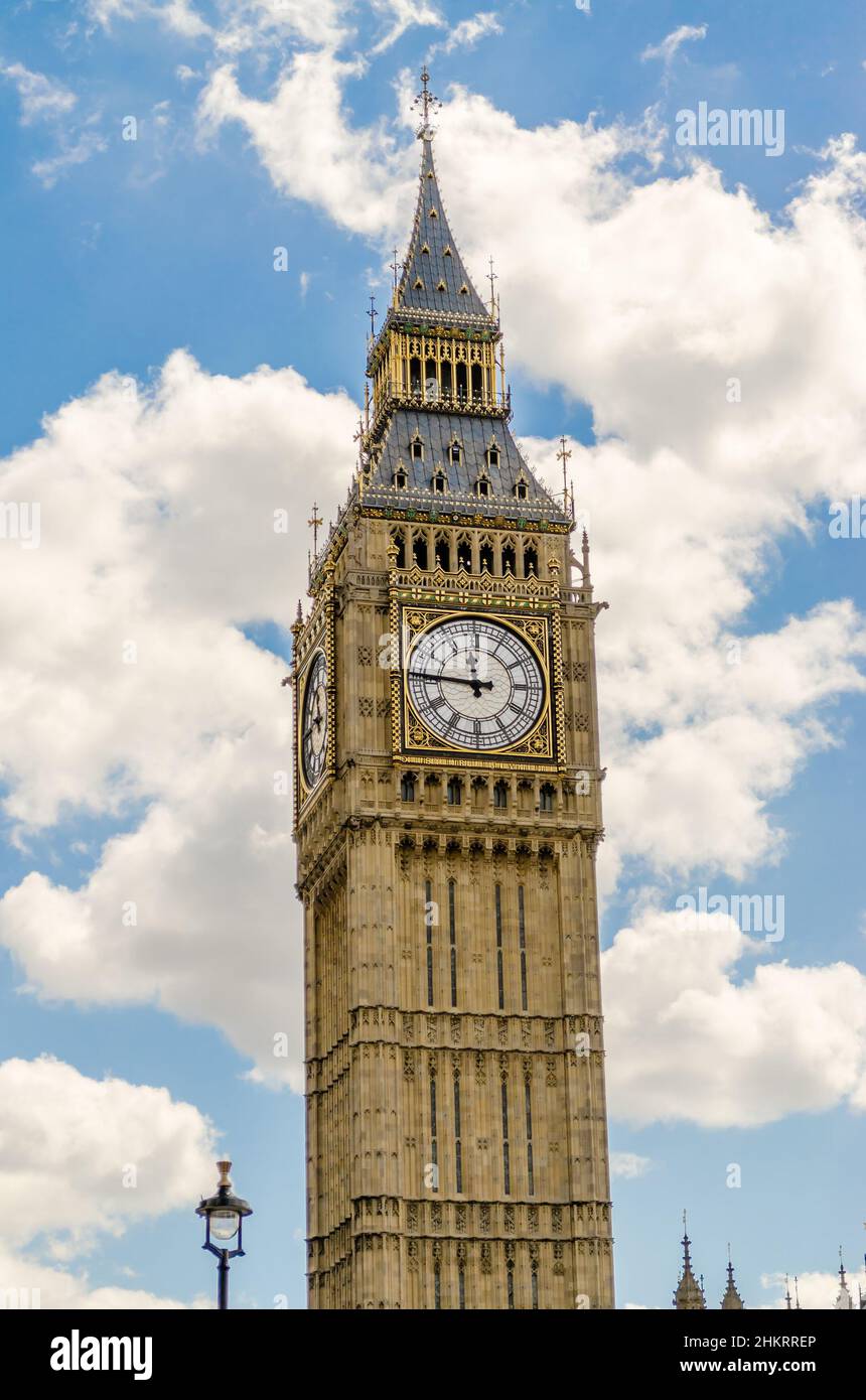 The Big Ben, part of the Houses of Parliament and iconic landmark of ...