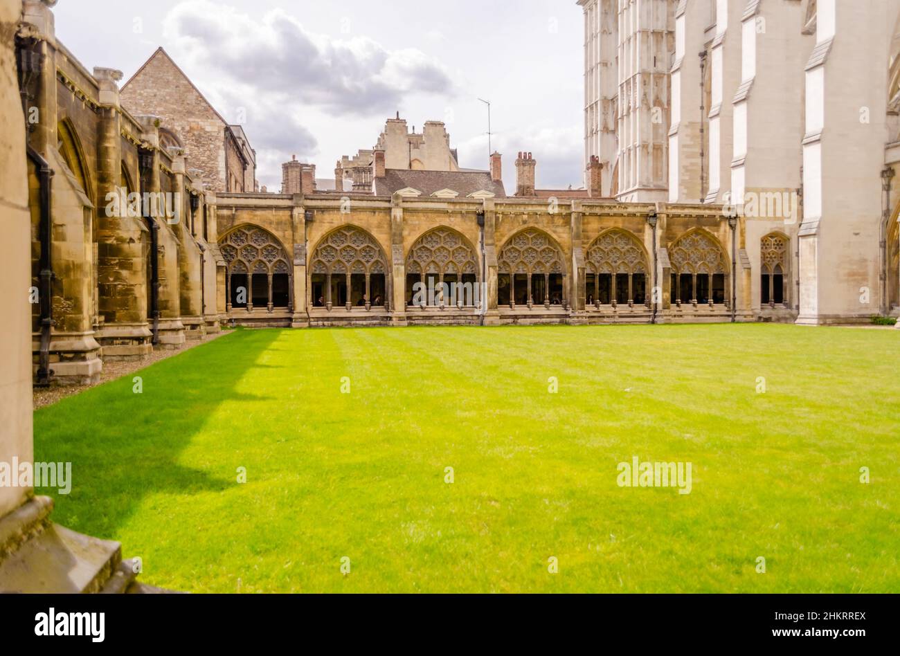 Cloister of the Westminster Abbey, traditional place of coronation and ...