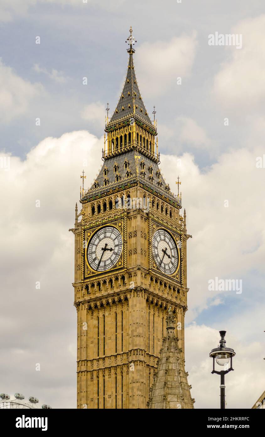 The Big Ben, part of the Houses of Parliament and iconic landmark of ...