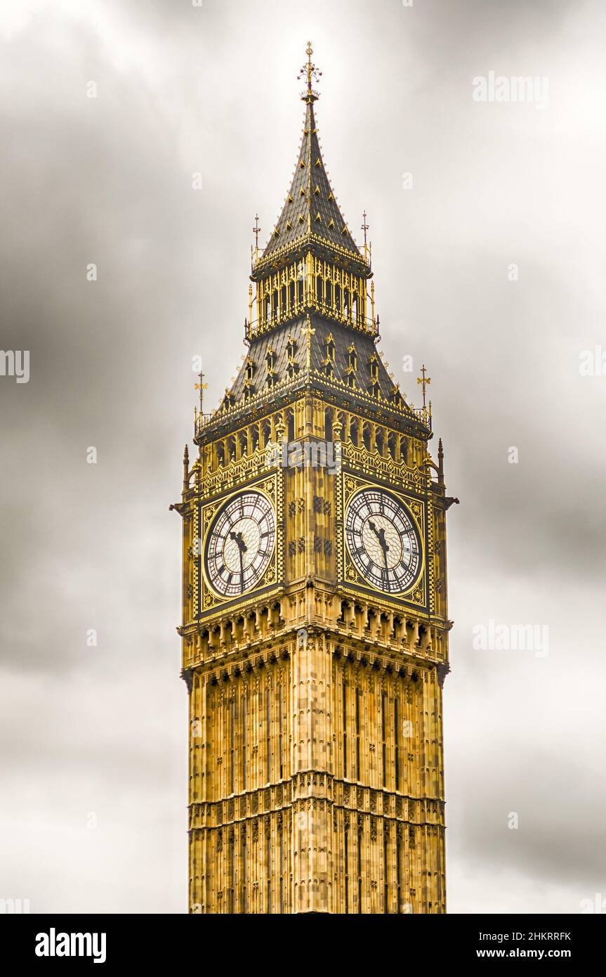 The Big Ben, part of the Houses of Parliament and iconic landmark of ...