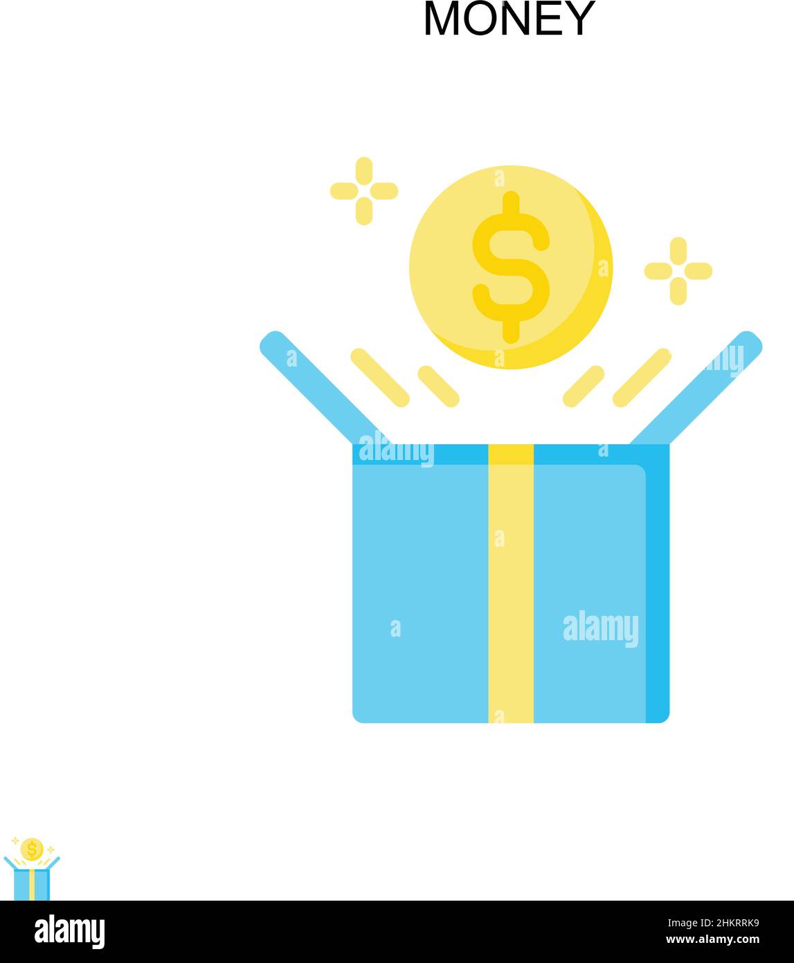 Money Simple vector icon. Illustration symbol design template for web ...