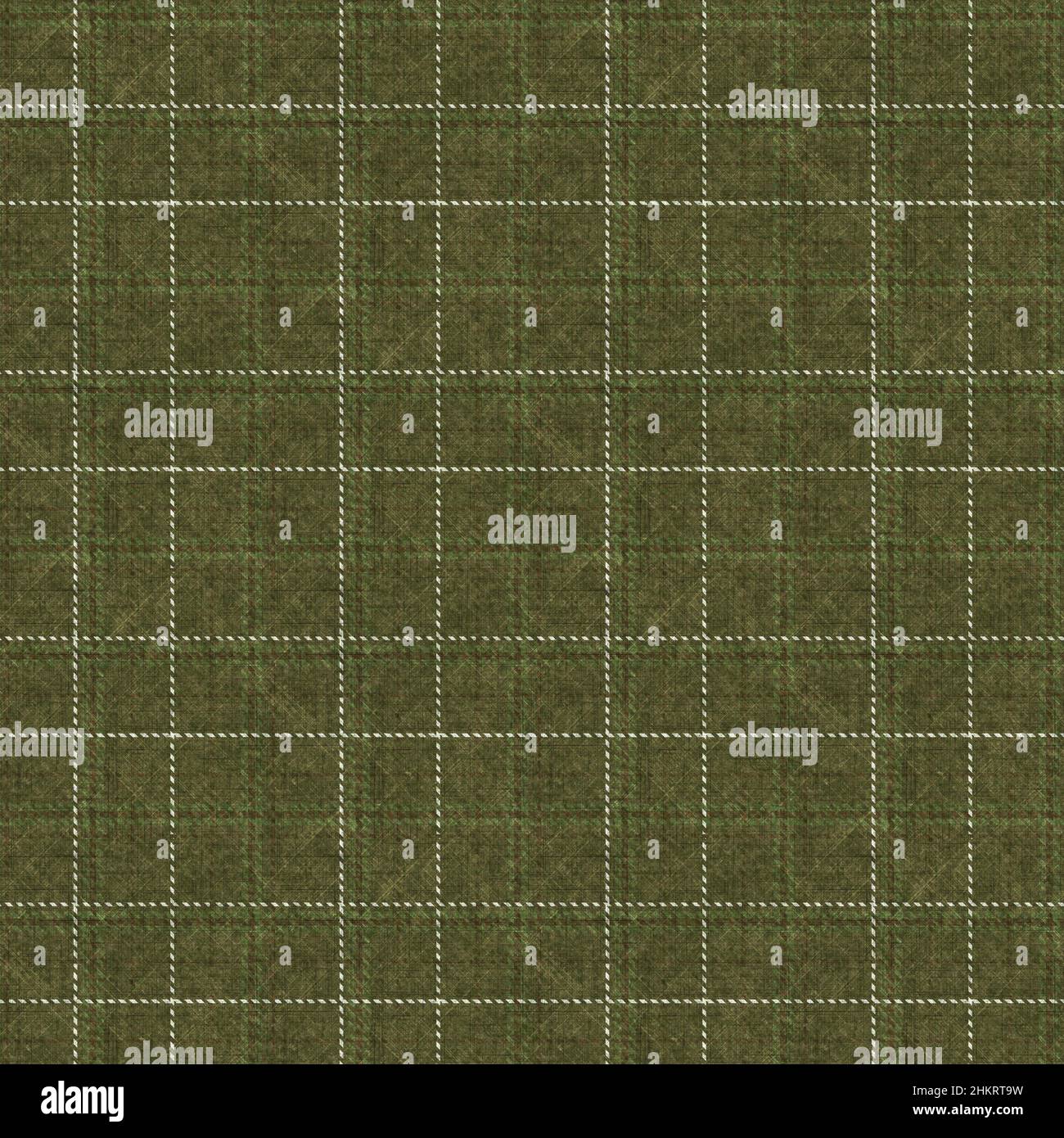 Muted green winter woven plaid texture. Seamless woolen scottish style ...