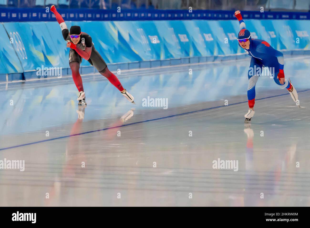 Beijing, Hebei, China. 5th Feb, 2022. Valerie MALTAIS (CAN) races ...