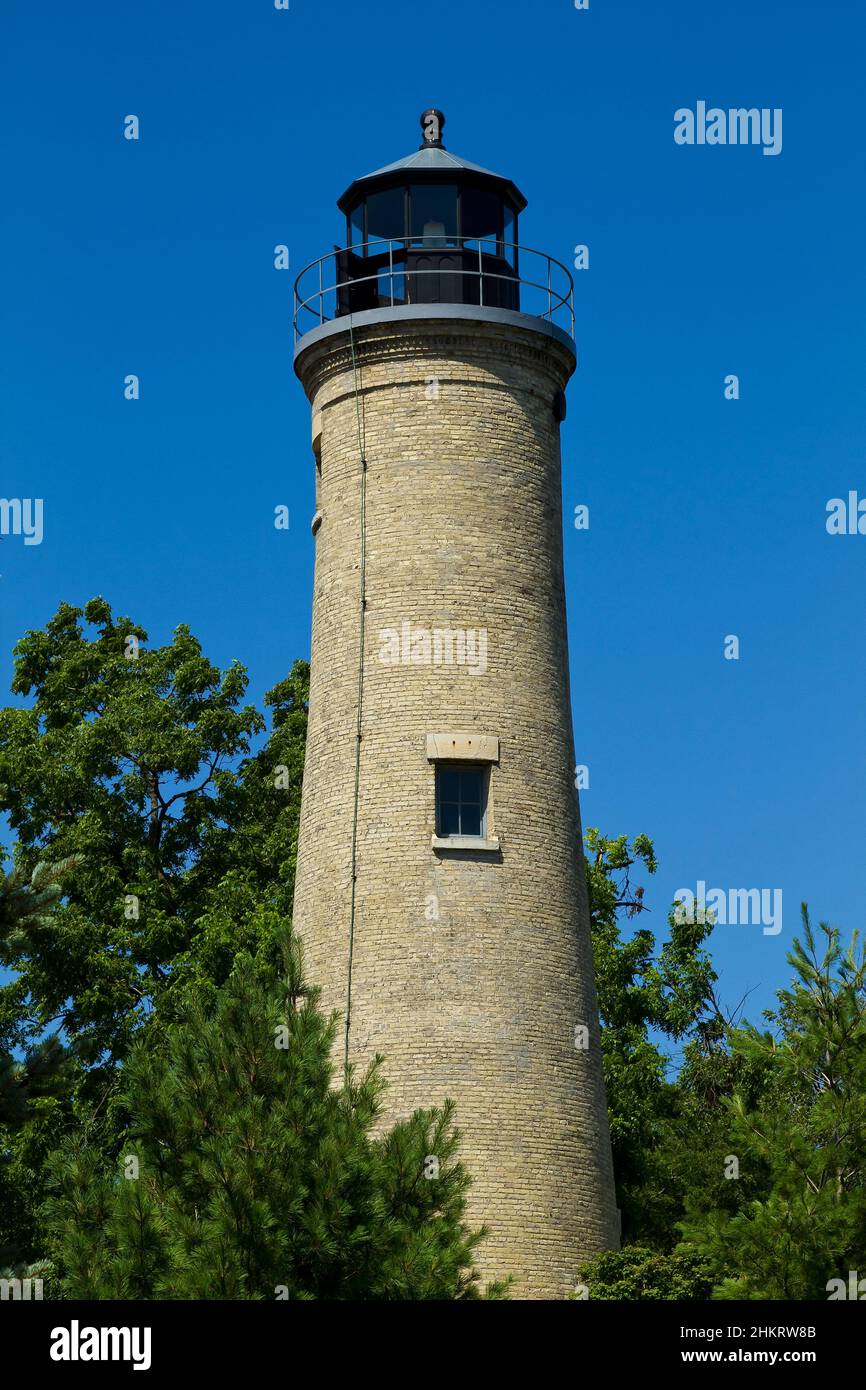 Southport Lighthouse Along Lake Michigan Stock Photo - Alamy