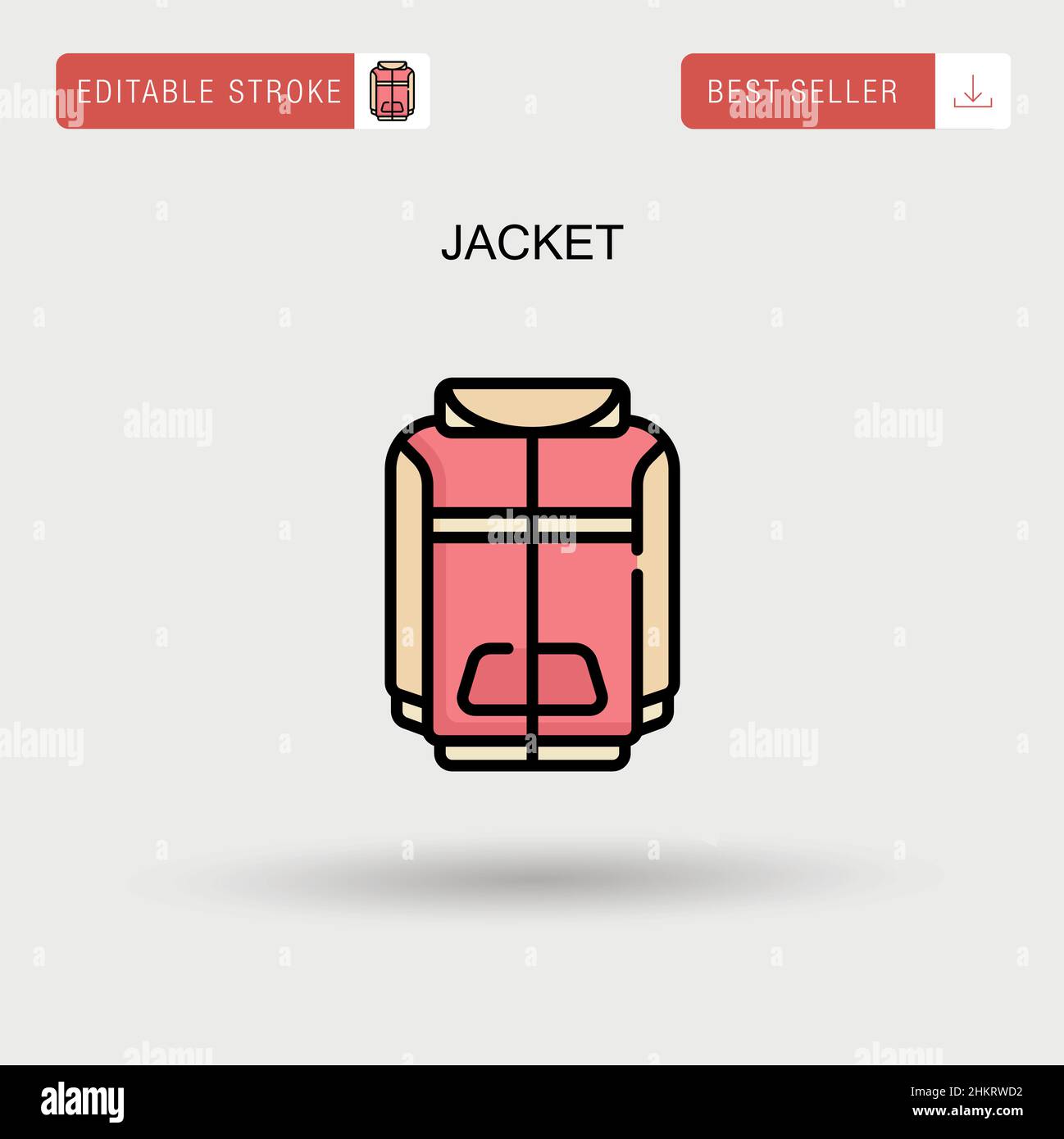 Puffer jacket icon hi-res stock photography and images - Alamy