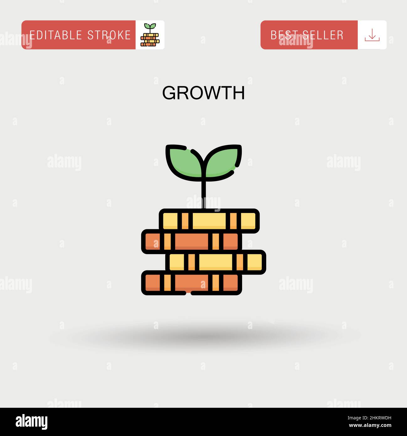 Growth Simple vector icon Stock Vector Image & Art - Alamy