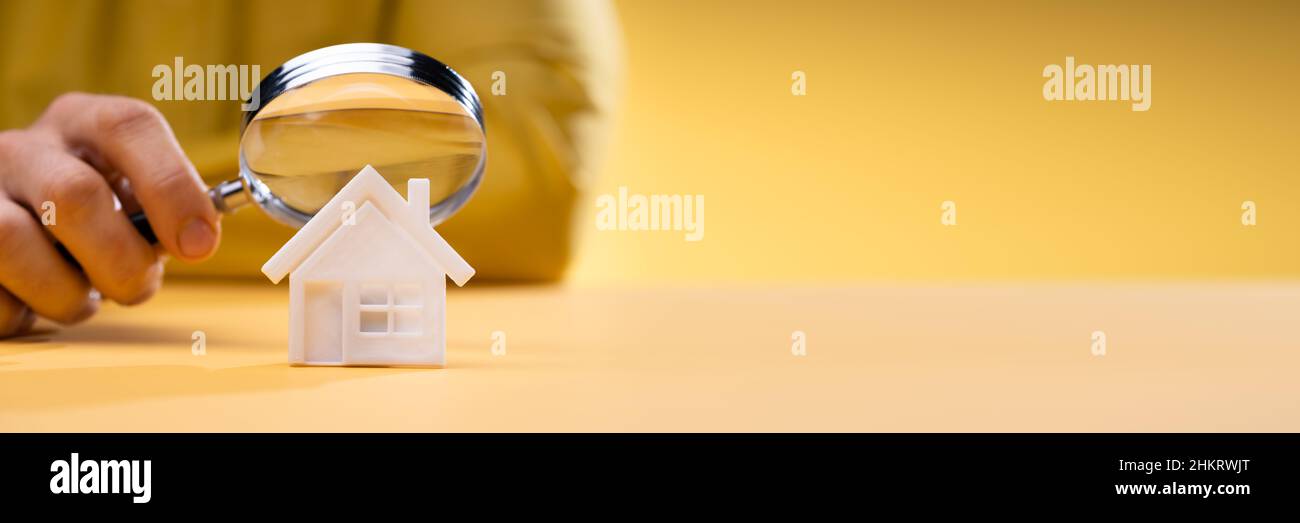 Real Estate House Appraisal And Inspection. Checking Home Stock Photo ...