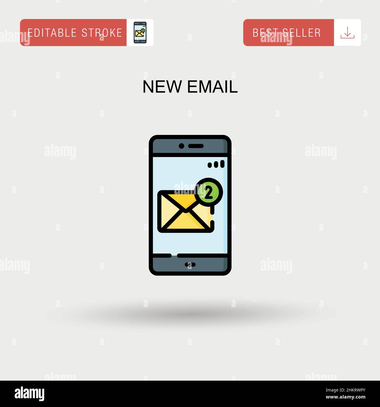 New email notification online Stock Vector Images - Alamy