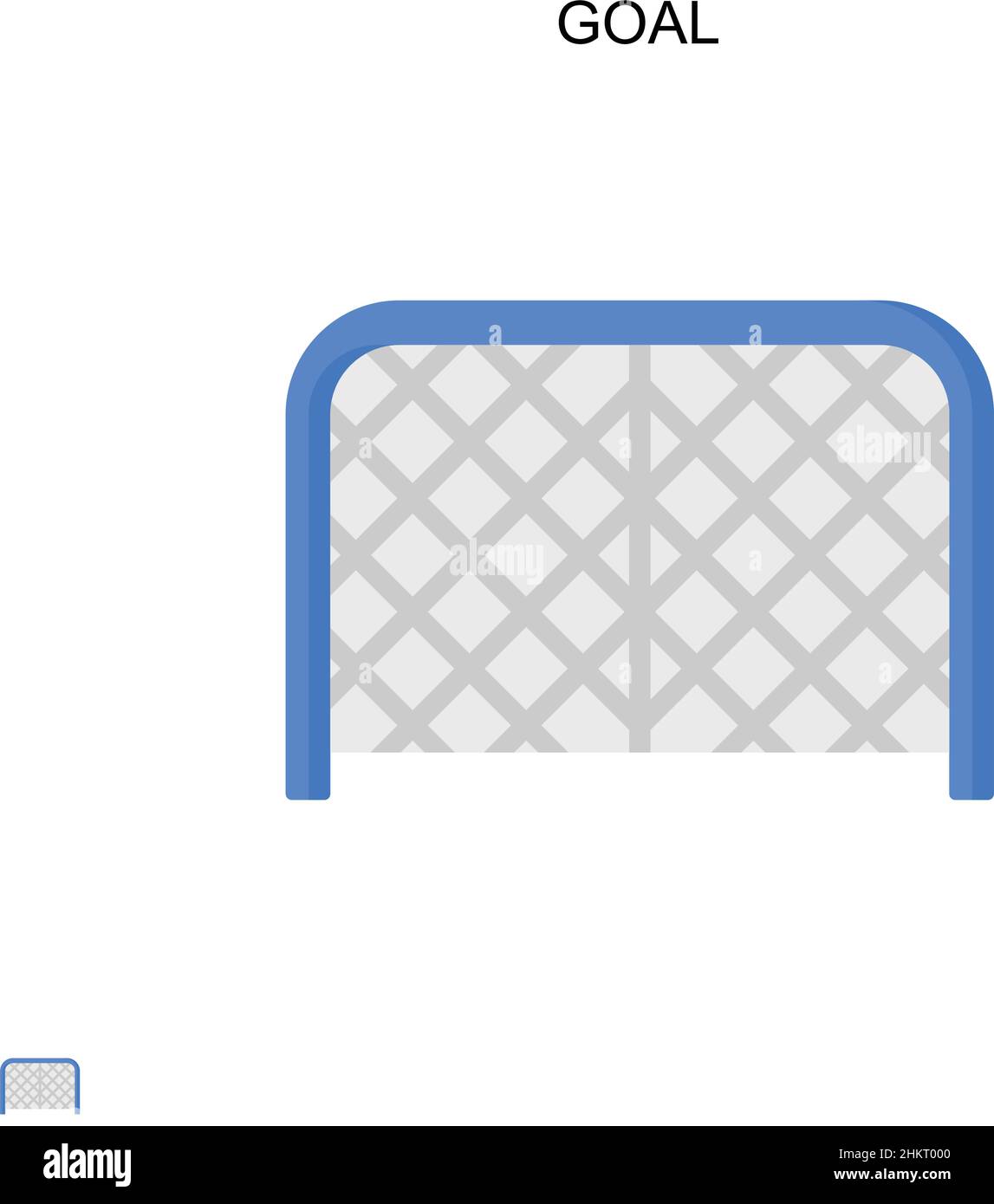 Goal Simple vector icon. Illustration symbol design template for web ...