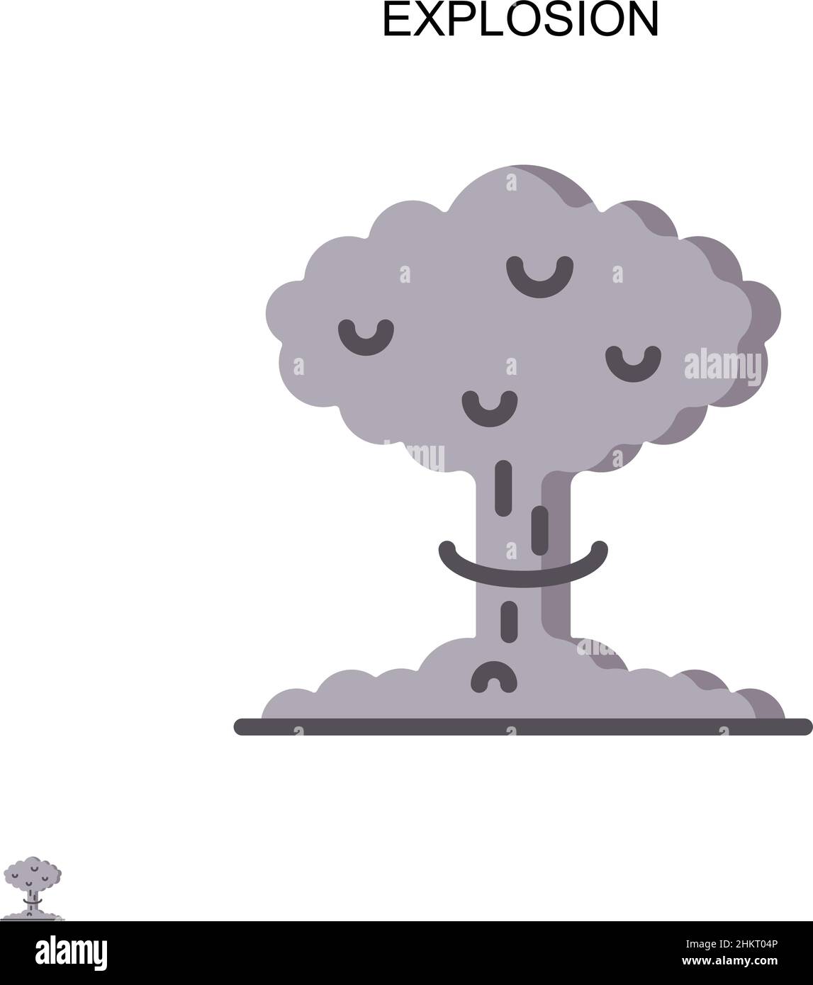 Explosion Simple vector icon. Illustration symbol design template for ...