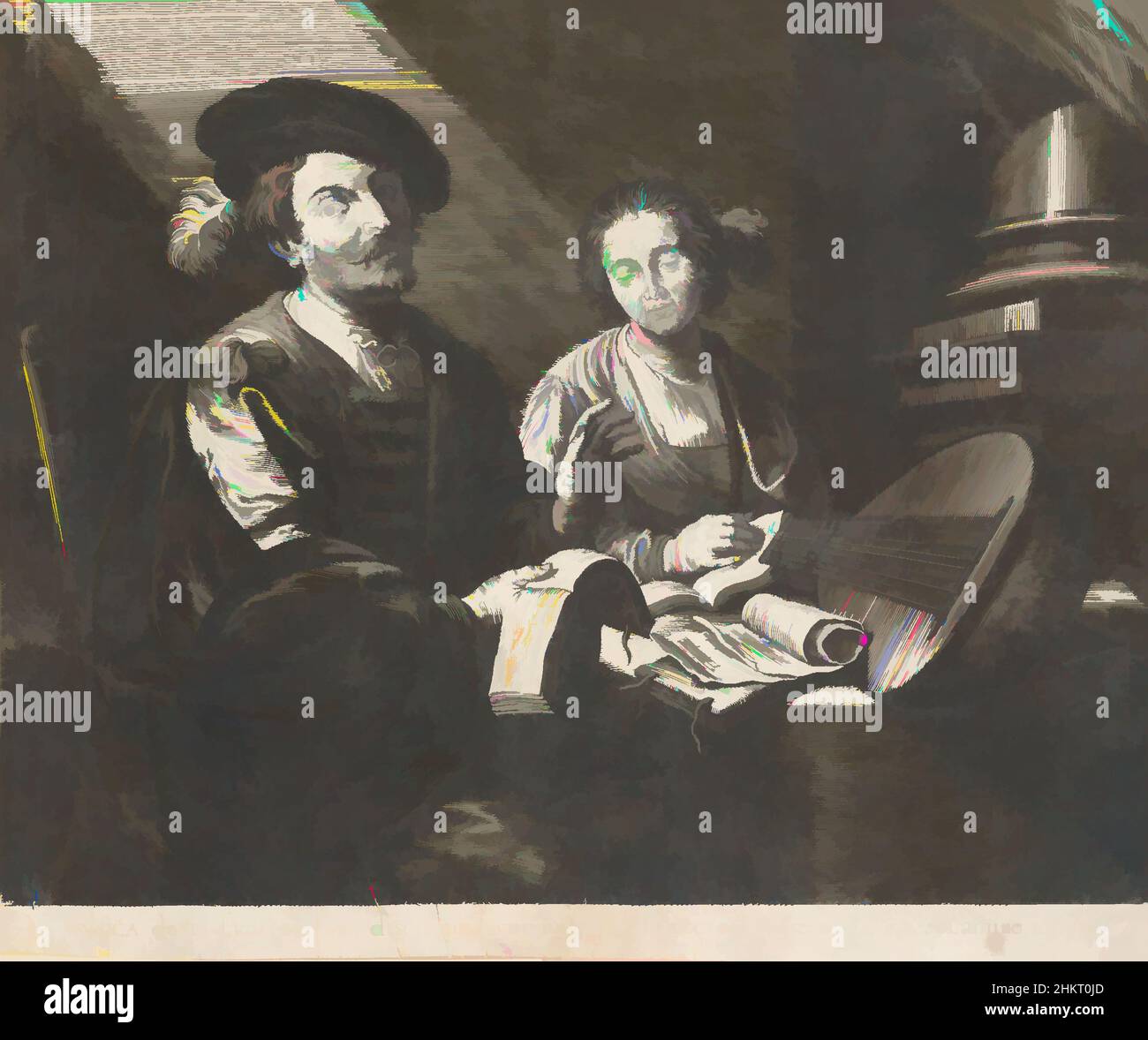 Art inspired by The duet. The painter Theodor Rombouts and his wife ...