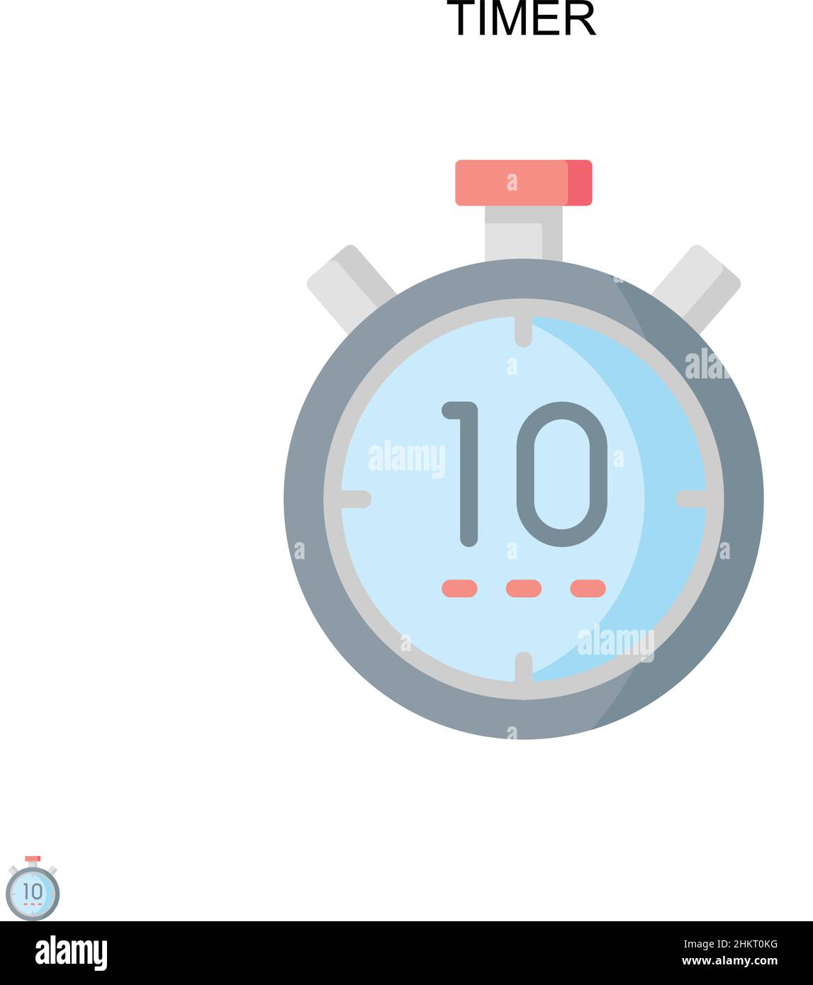Timer Simple vector icon. Illustration symbol design template for web ...