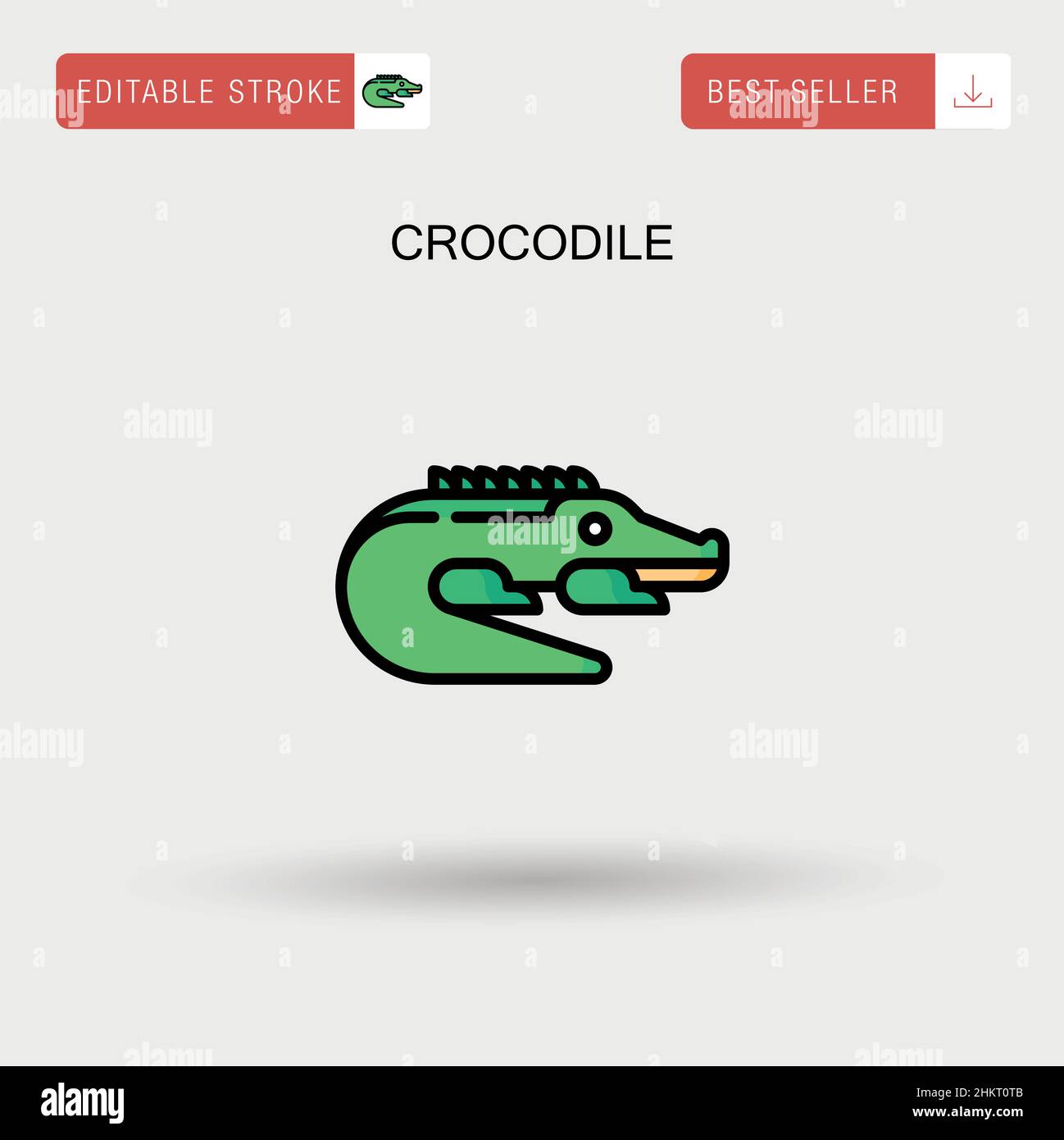 Alligator icon hi-res stock photography and images - Alamy