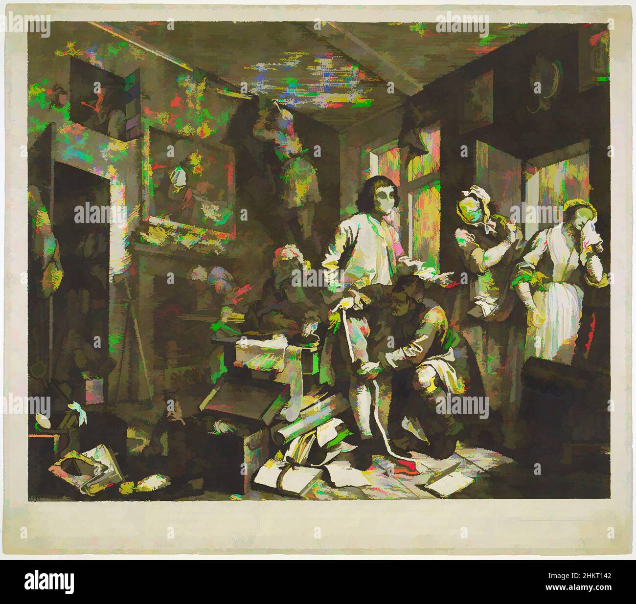 Art inspired by A rake's progress. Plate 1. The Rake taking possession ...