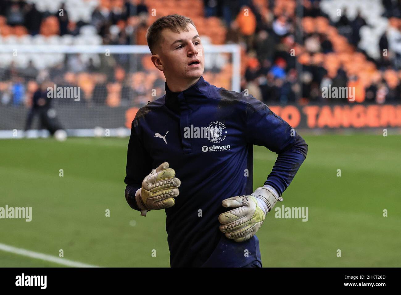 Charlie Monks of Blackpool FC Stock Photo - Alamy