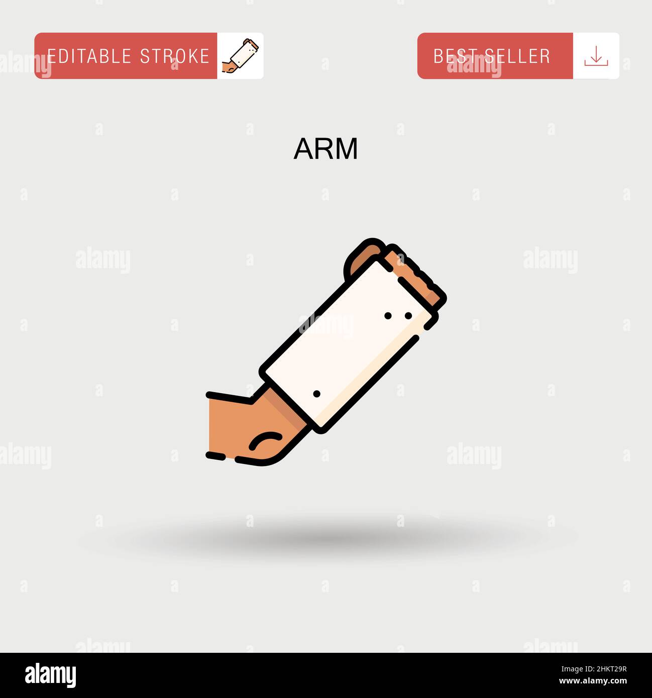 Arm Simple vector icon Stock Vector Image & Art - Alamy