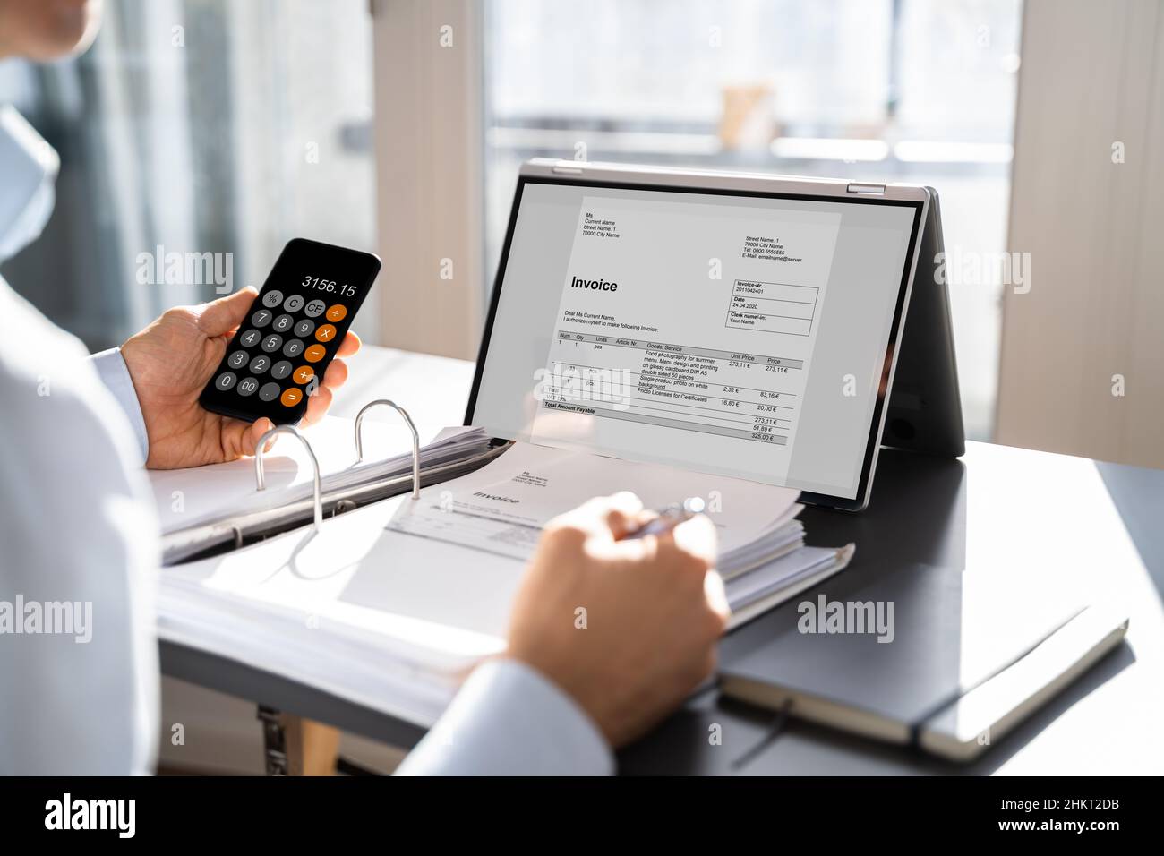 Digital Tax E Invoice Online Software On Laptop Screen Stock Photo - Alamy