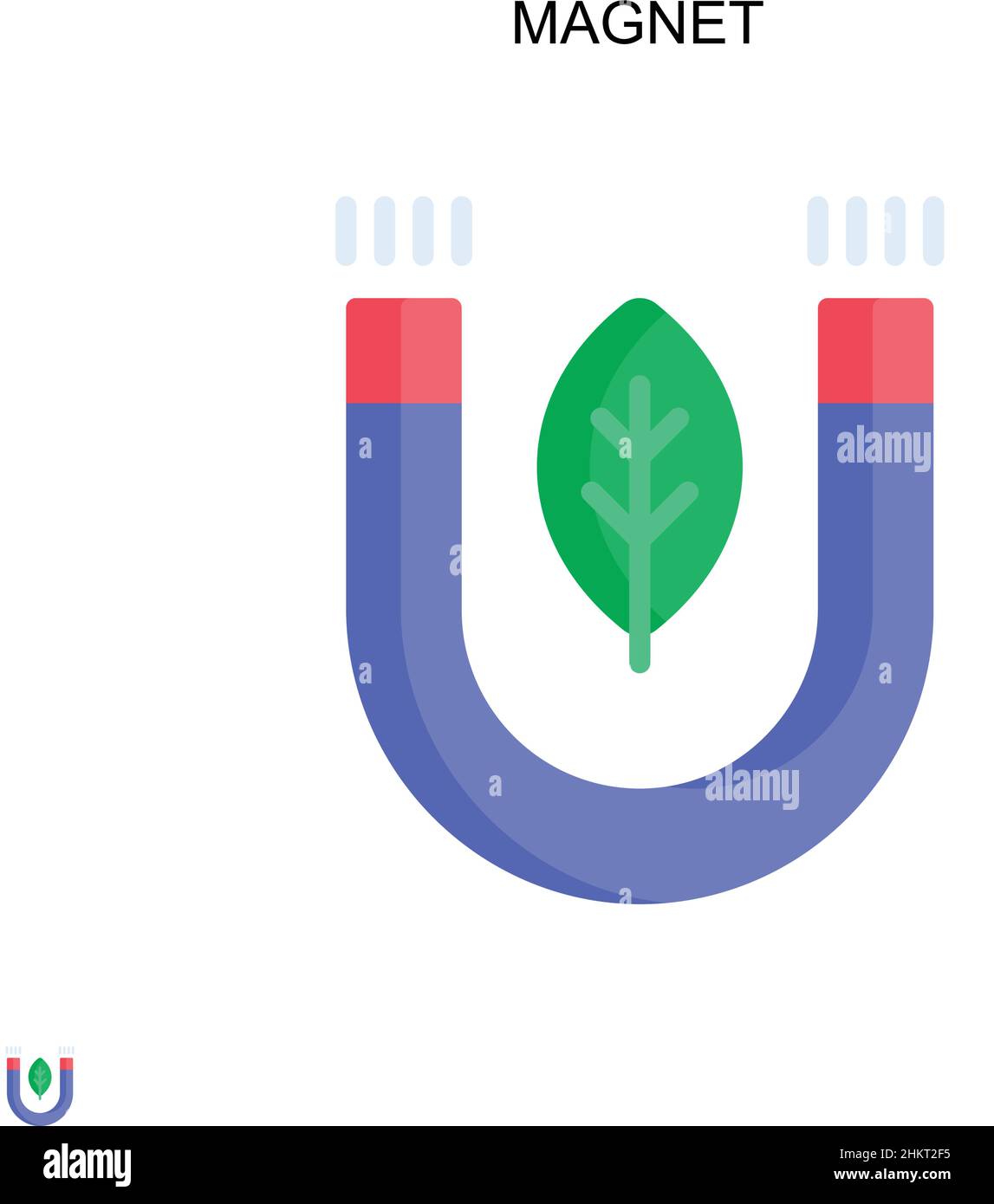 Magnet Simple vector icon. Illustration symbol design template for web ...