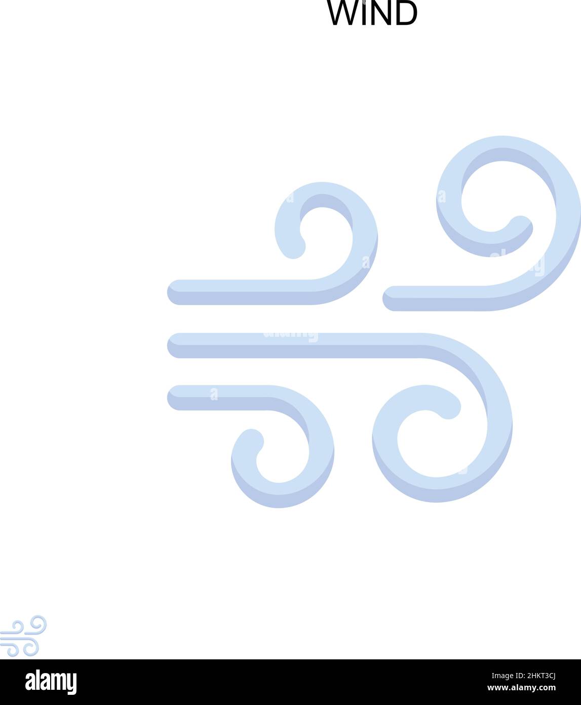 Wind Simple vector icon. Illustration symbol design template for web ...