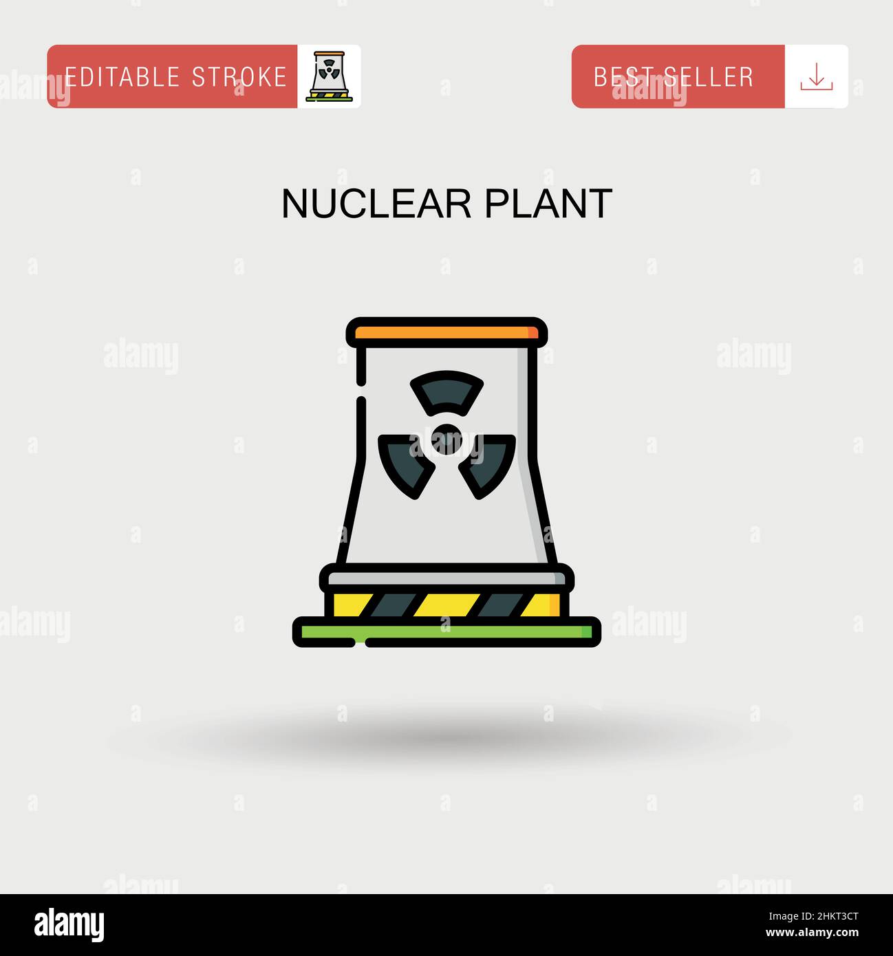 Nuclear plant Simple vector icon Stock Vector Image & Art - Alamy