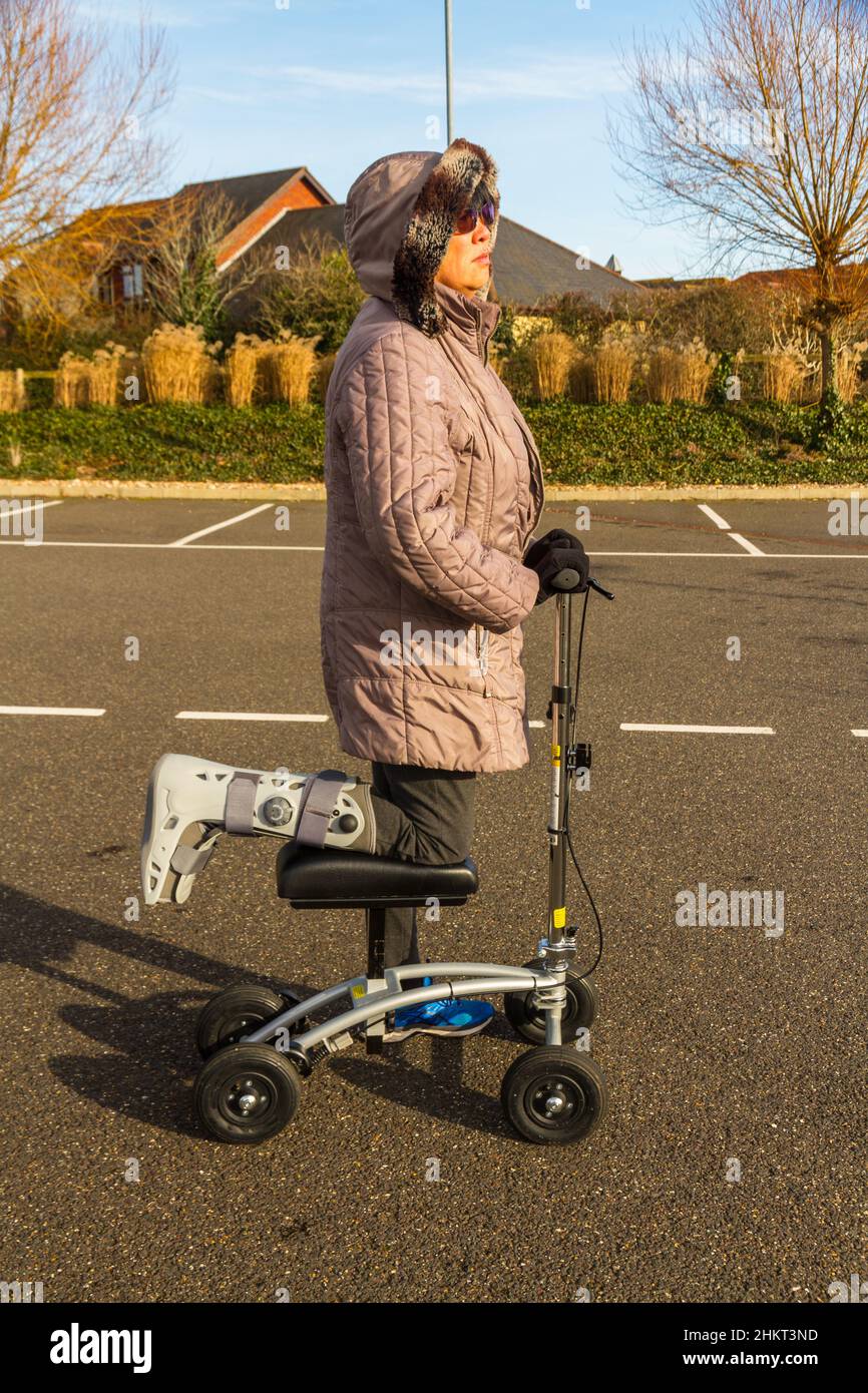 Decorated Knee Scooter